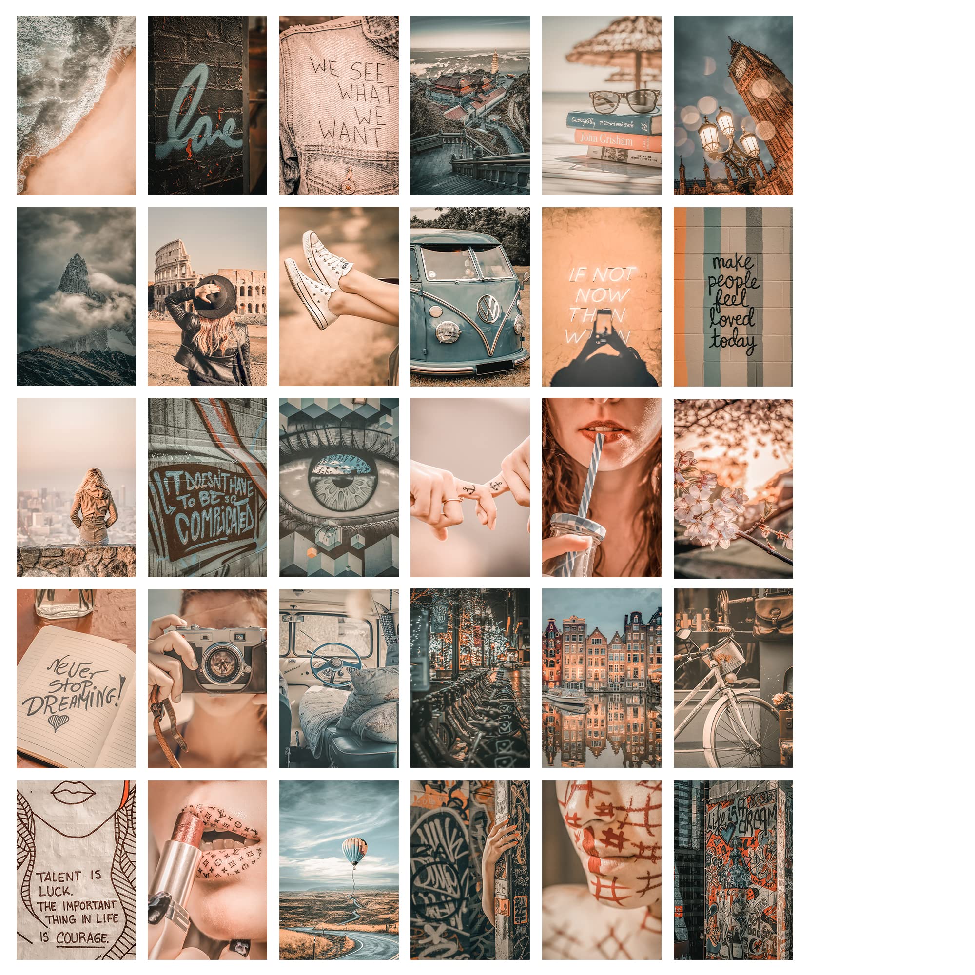 Thepaper9store Dreamy Aesthetic Collage Kit Self Adhesive Wall Posters ...