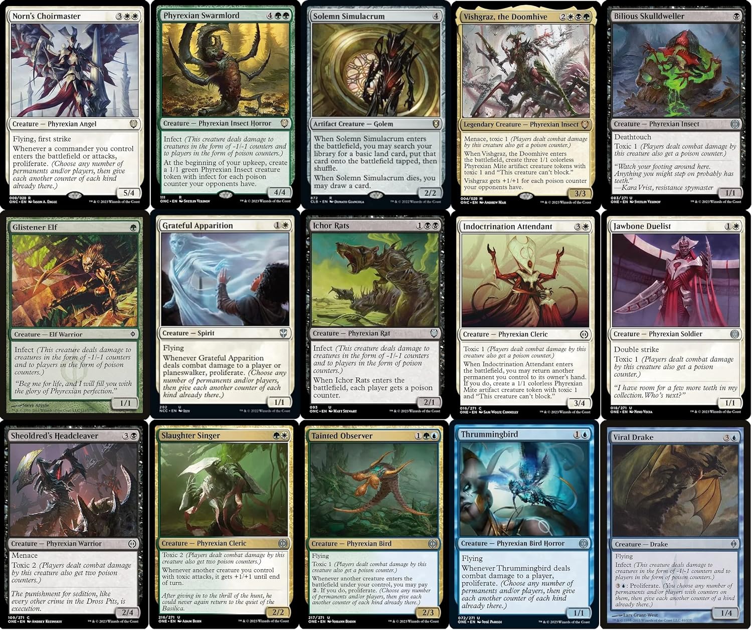 Commander Atraxa Toxic Infect Deck Negro Blanco Azul Verde EDH CEDH Atraxa, Praetors’ Voice 100 ...