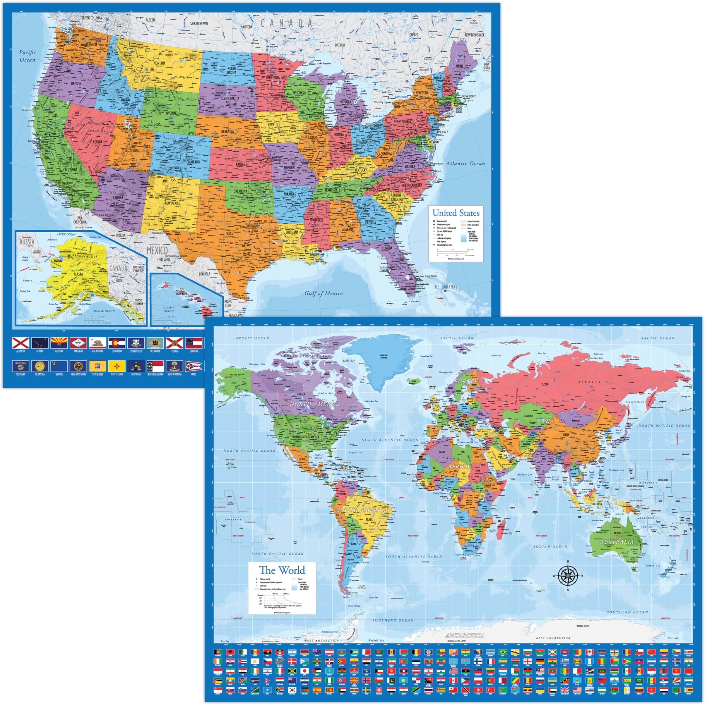 Amazon.com: Maps International Giant World Map Poster – Mega-Map of The ...