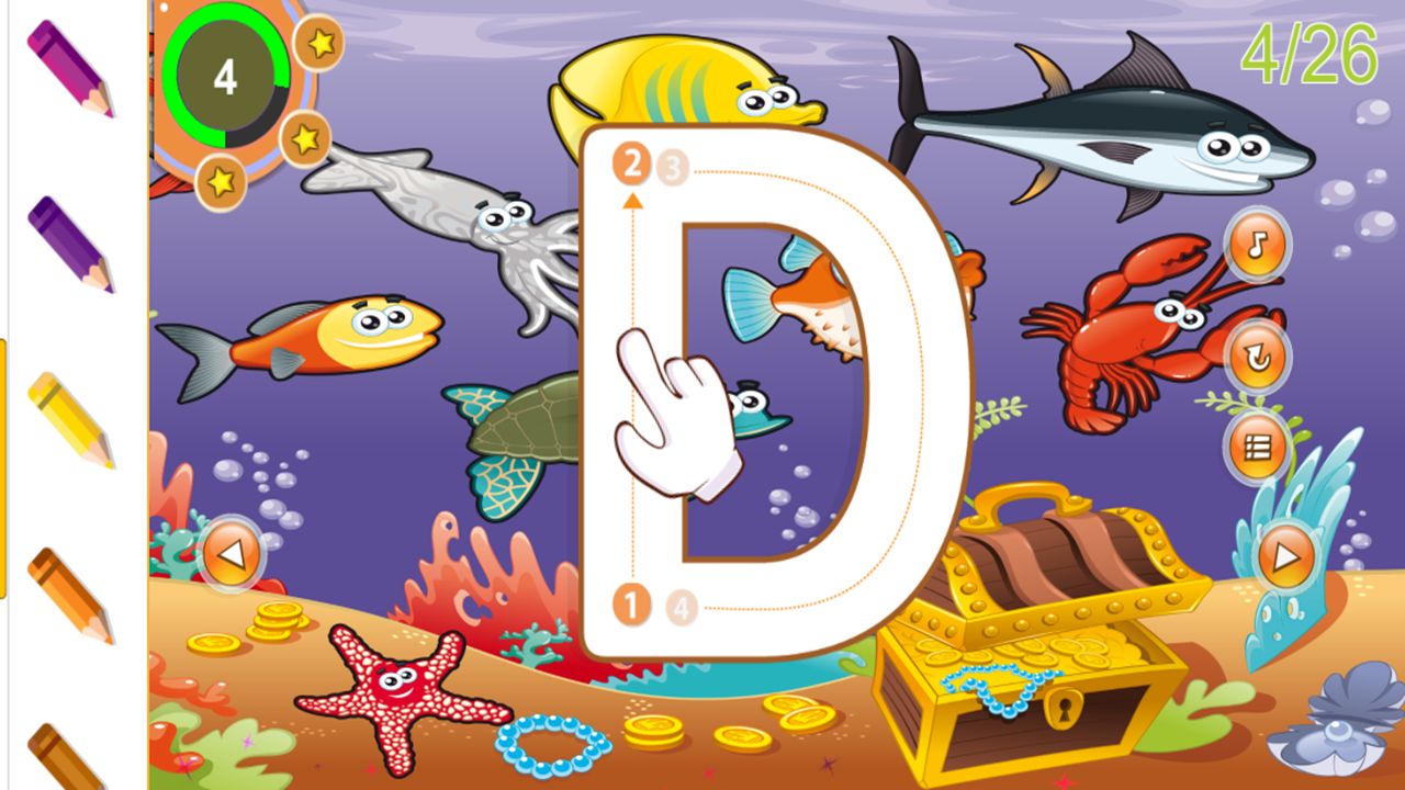 Write English Alphabet Letter - free educational game for children ...