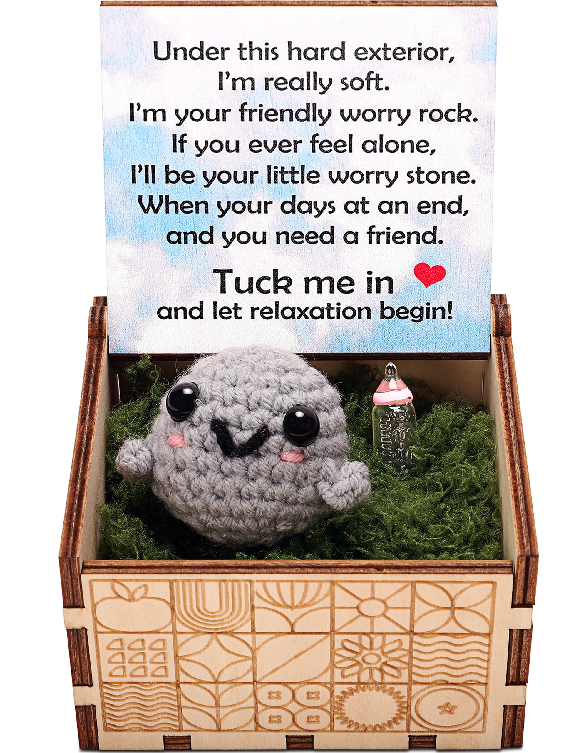 Amazon.com: Adopt a Desk Pet - Positive Mini Rock Friend: Cool ...