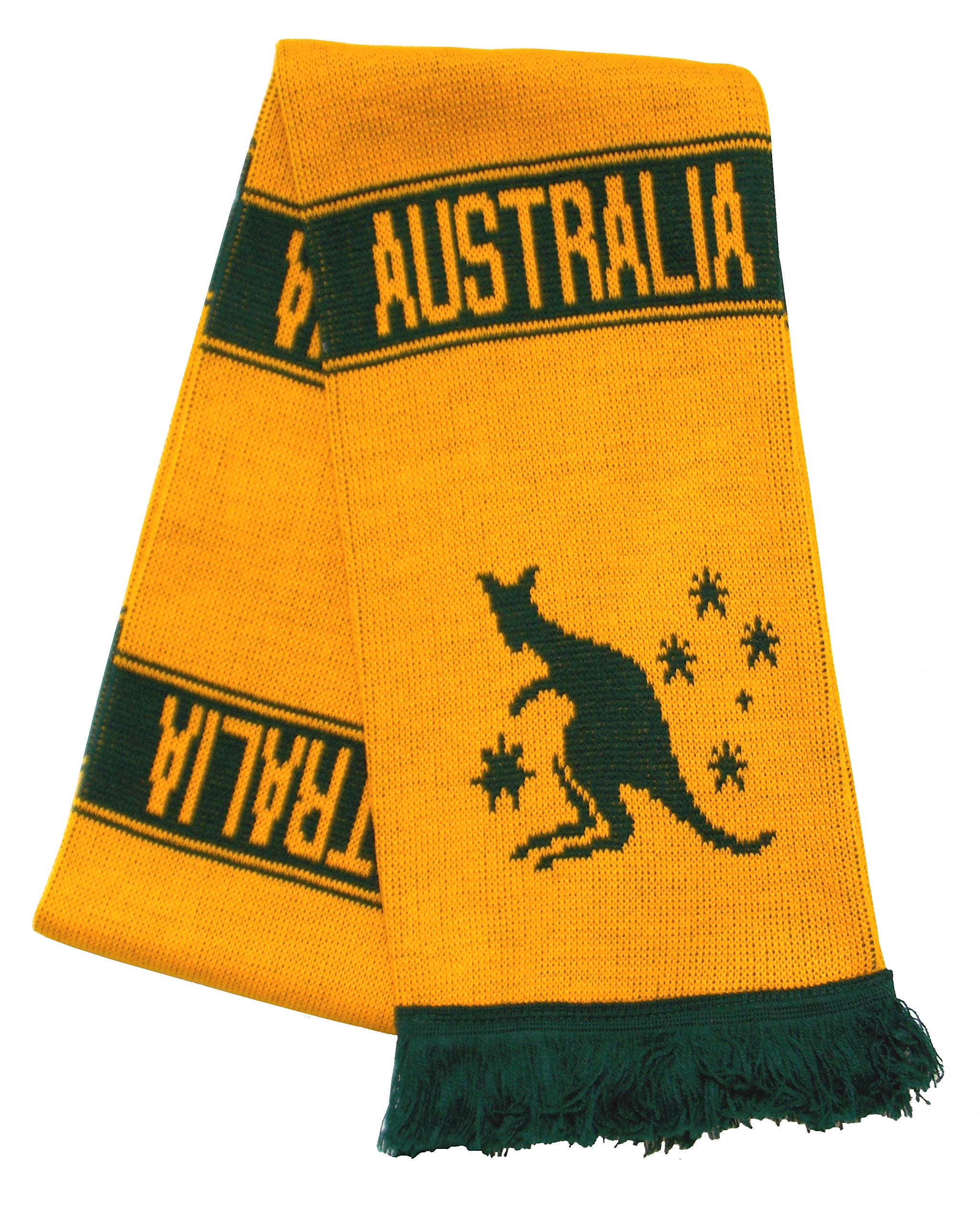 Australia Rugby Scarf, Gold Dark Green, One Size : Amazon.com.au ...