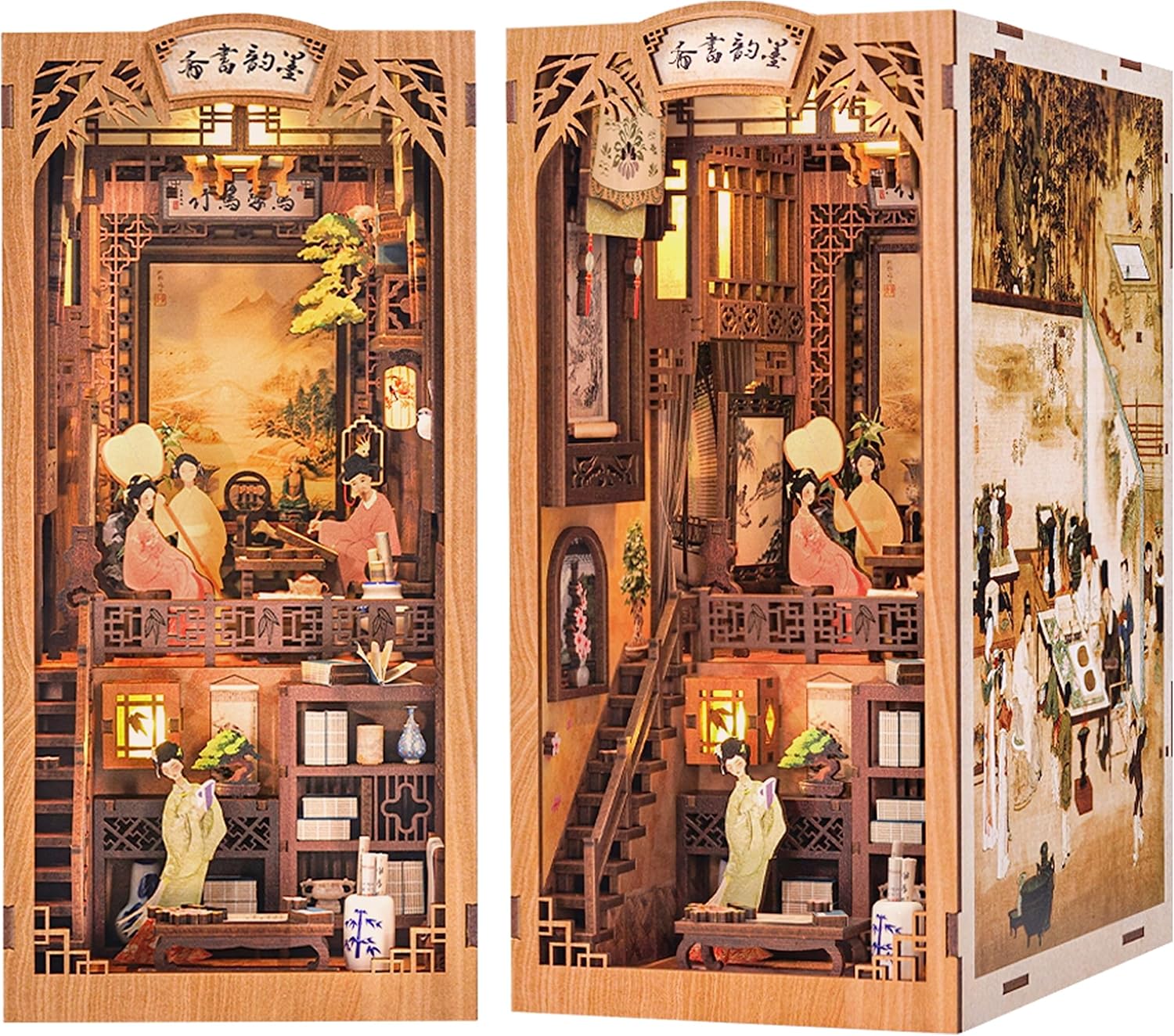 Amazon.com: CUTEBEE Book Nook Kit - DIY Miniature House Dollhouse Kit ...