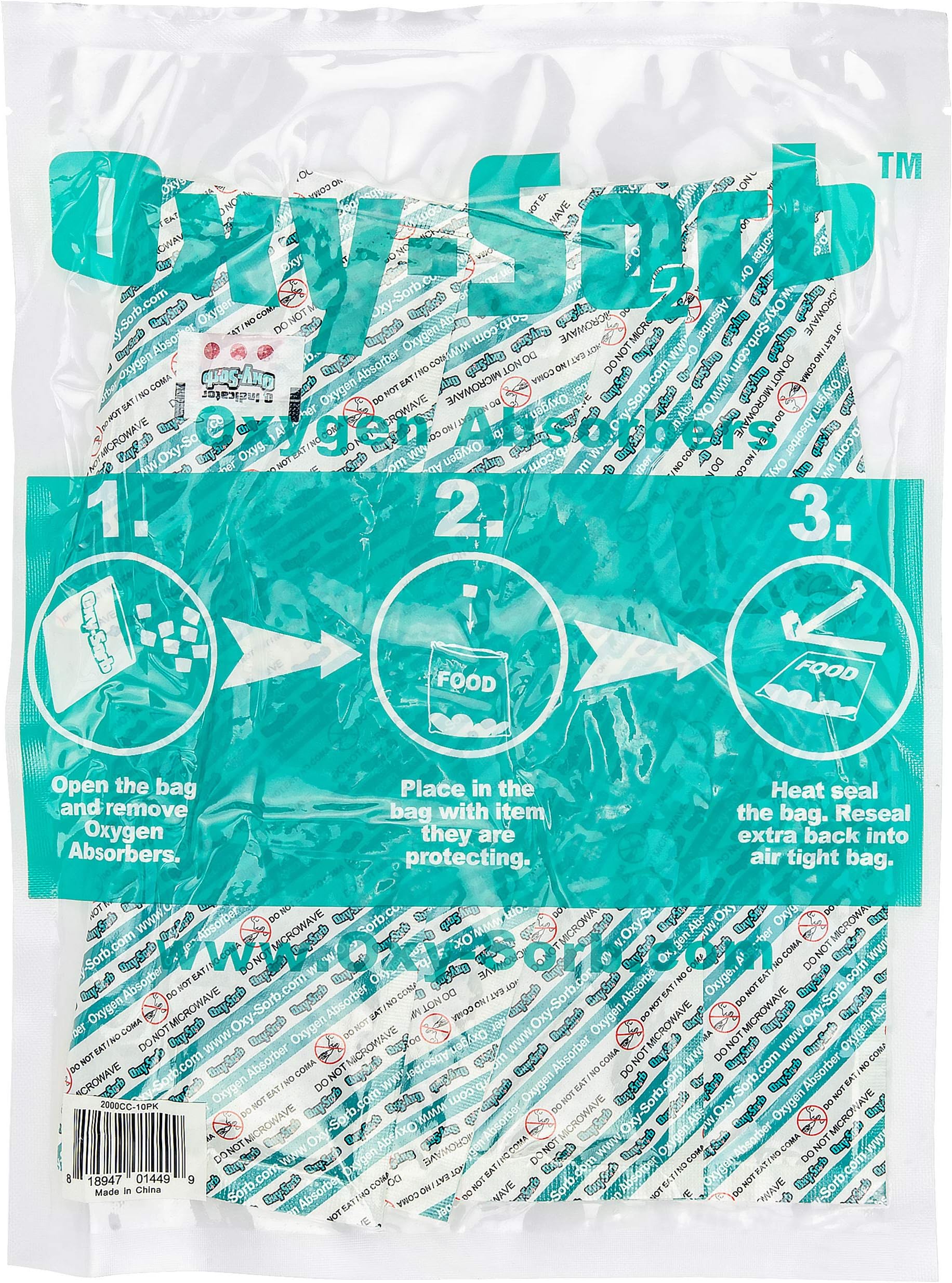 Amazon.com: Oxy-Sorb 300cc Oxygen Absorber Packets, 60 Pack - Long Term ...