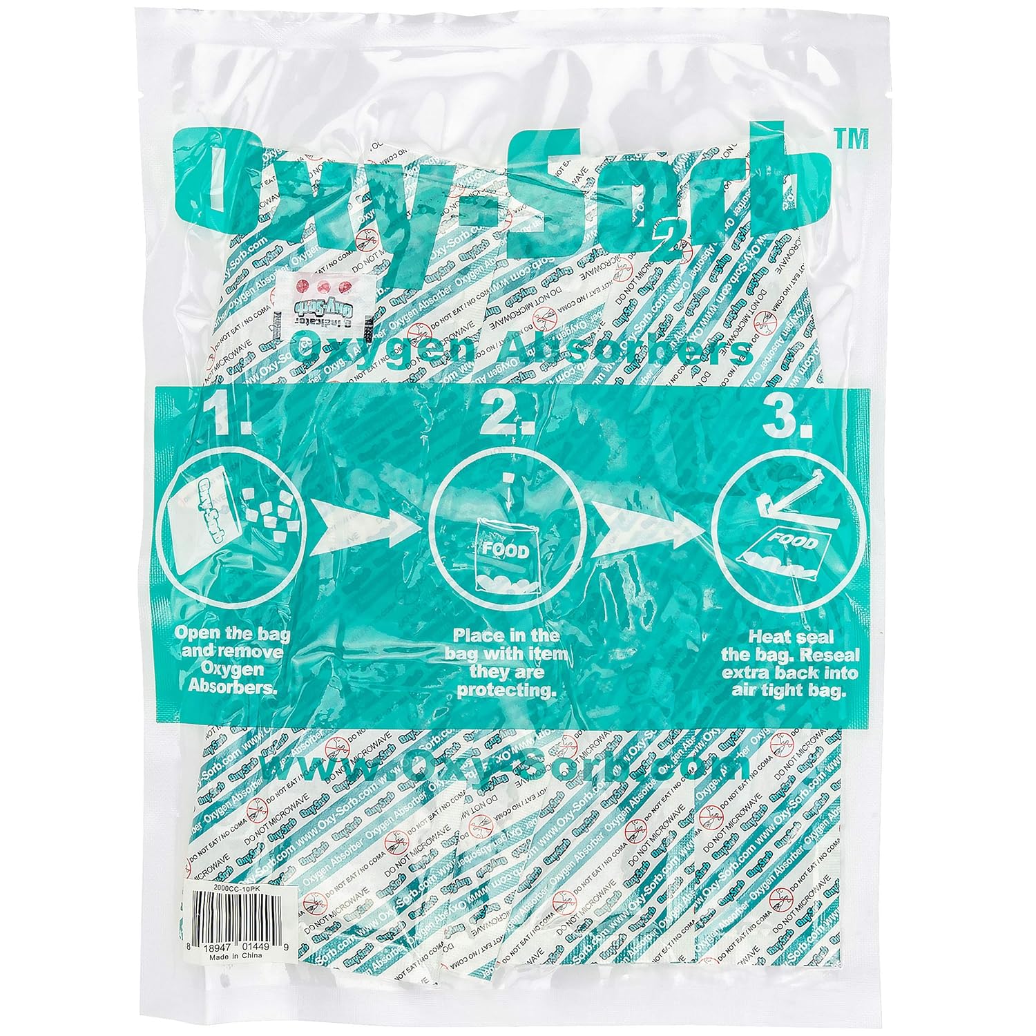 Oxy-Sorb 3x 10-Packs (30 total) Oxygen Absorber, 2000cc : Amazon.in