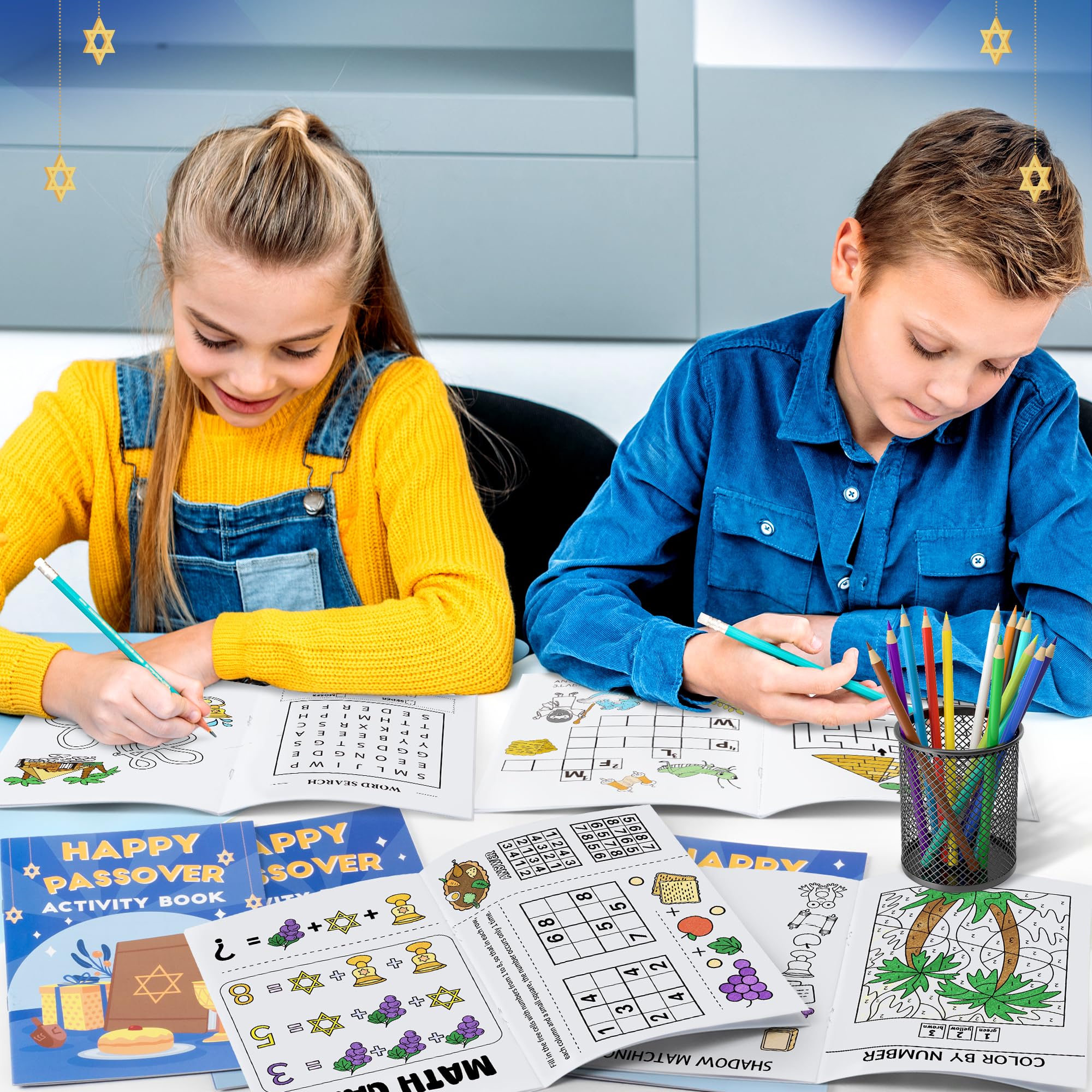 Snapklik.com : Passover Activity Books For Kids - 24Pcs Happy Passover ...