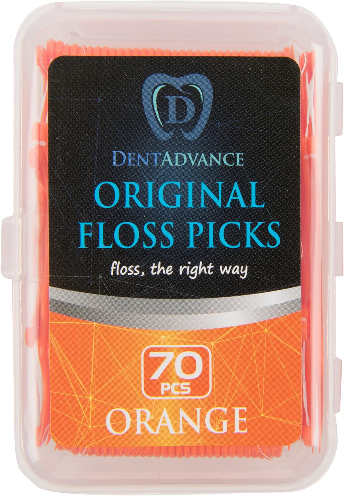 Amazon.com : DentAdvance Original Dental Floss Picks - Easy Reach Back ...