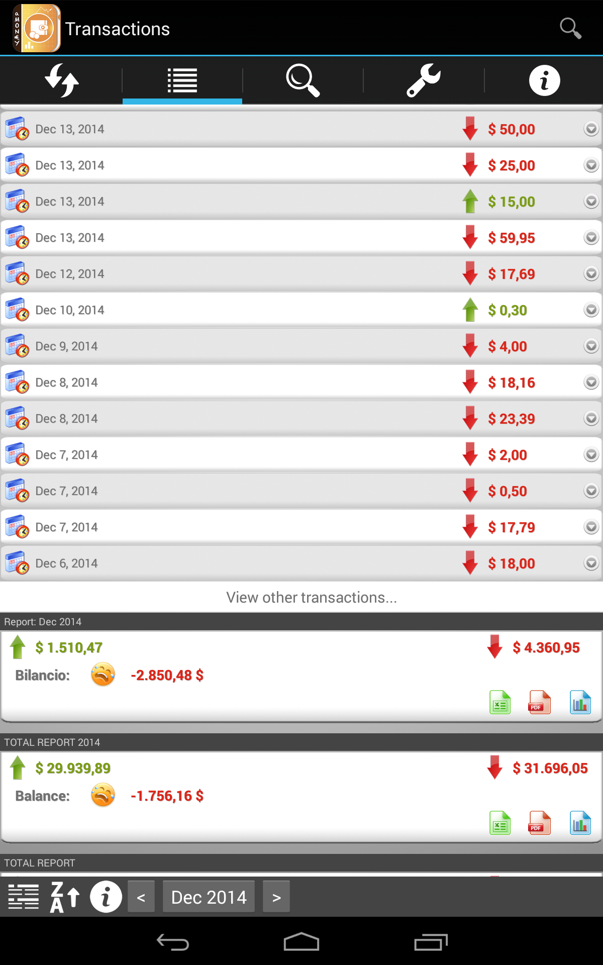 aMoney - Money Management - App on Amazon Appstore