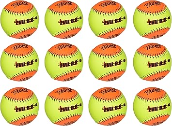 Amazon.com: Evil Ball 12" BP 52 Batting Practice Ball .52/300 Softball ...