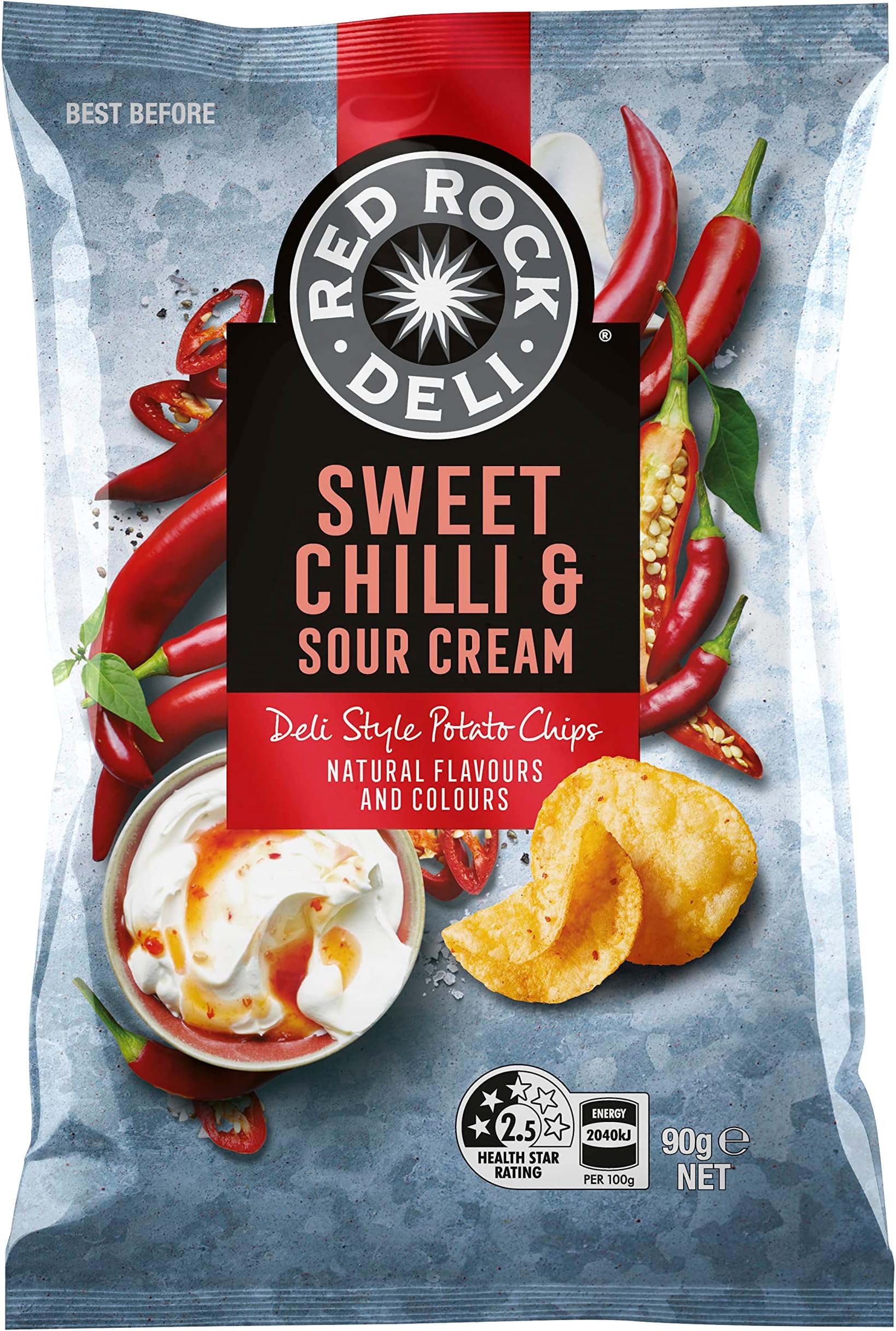 Amazon.com: Red Rock Chip Sweet Chilli and Sour Cream 90g x 12 ...