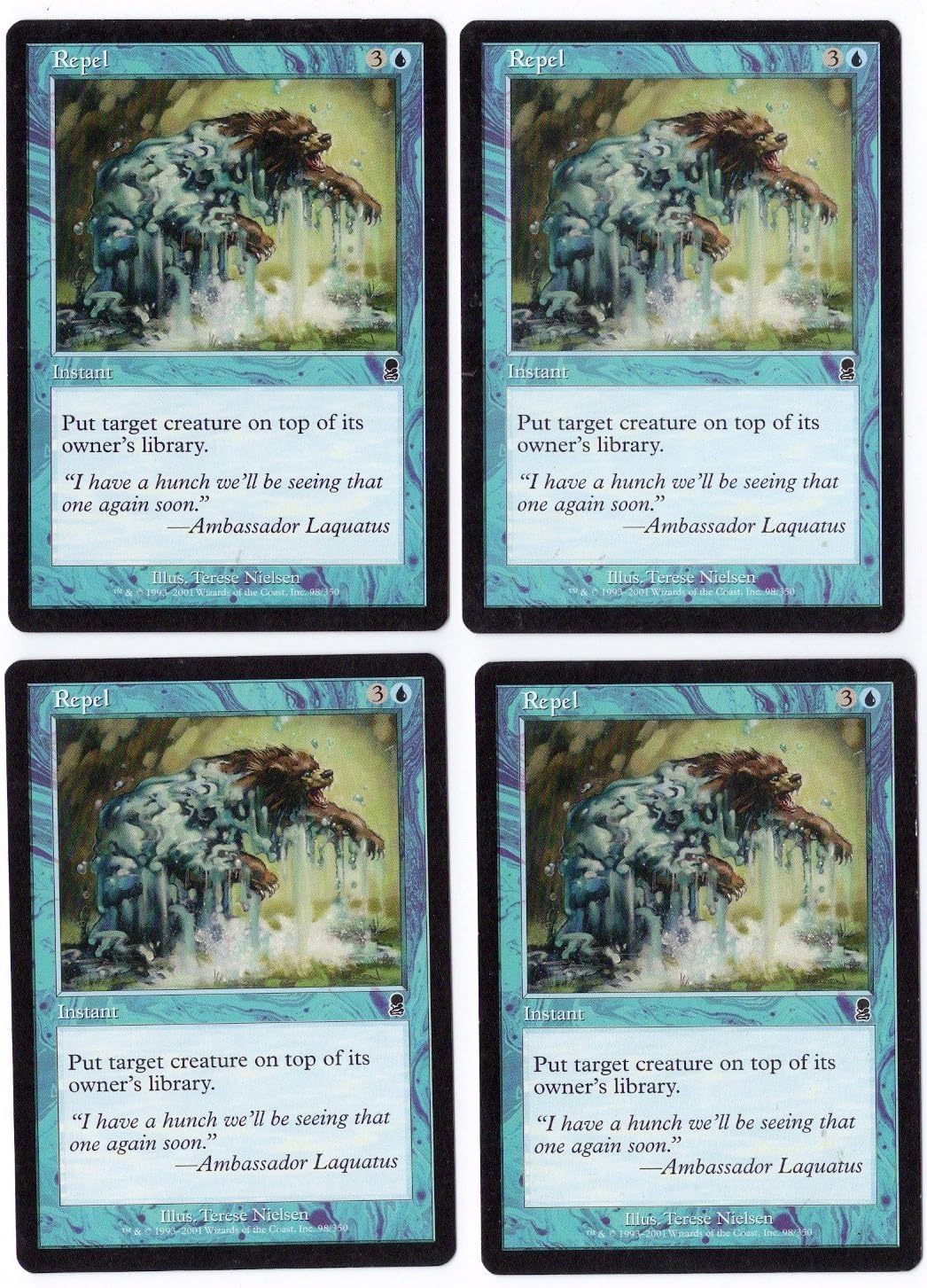 Amazon.com: Repel Playset of 4 (Magic the Gathering : Odyssey Common ...