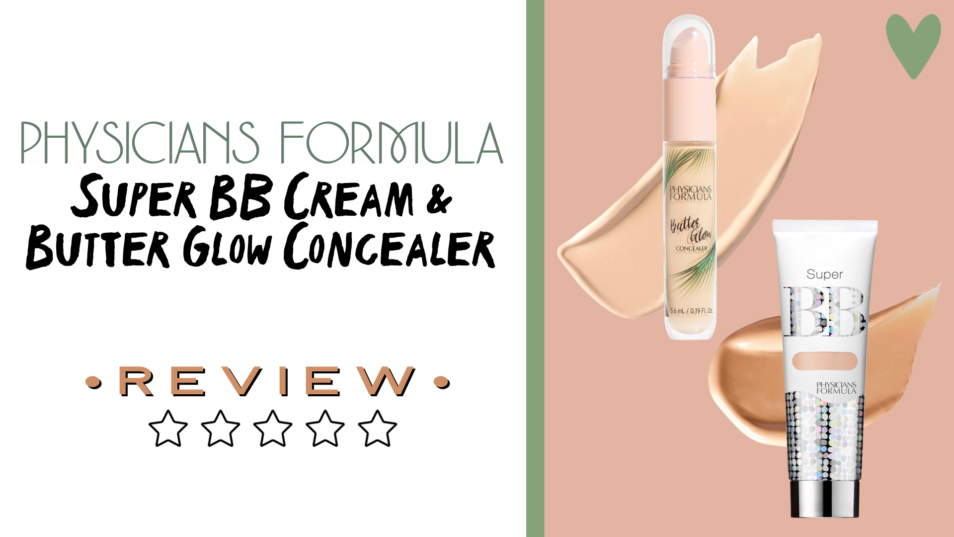 Watch Physicians Formula BB Cream & Butter Glow Concealer Review on ...