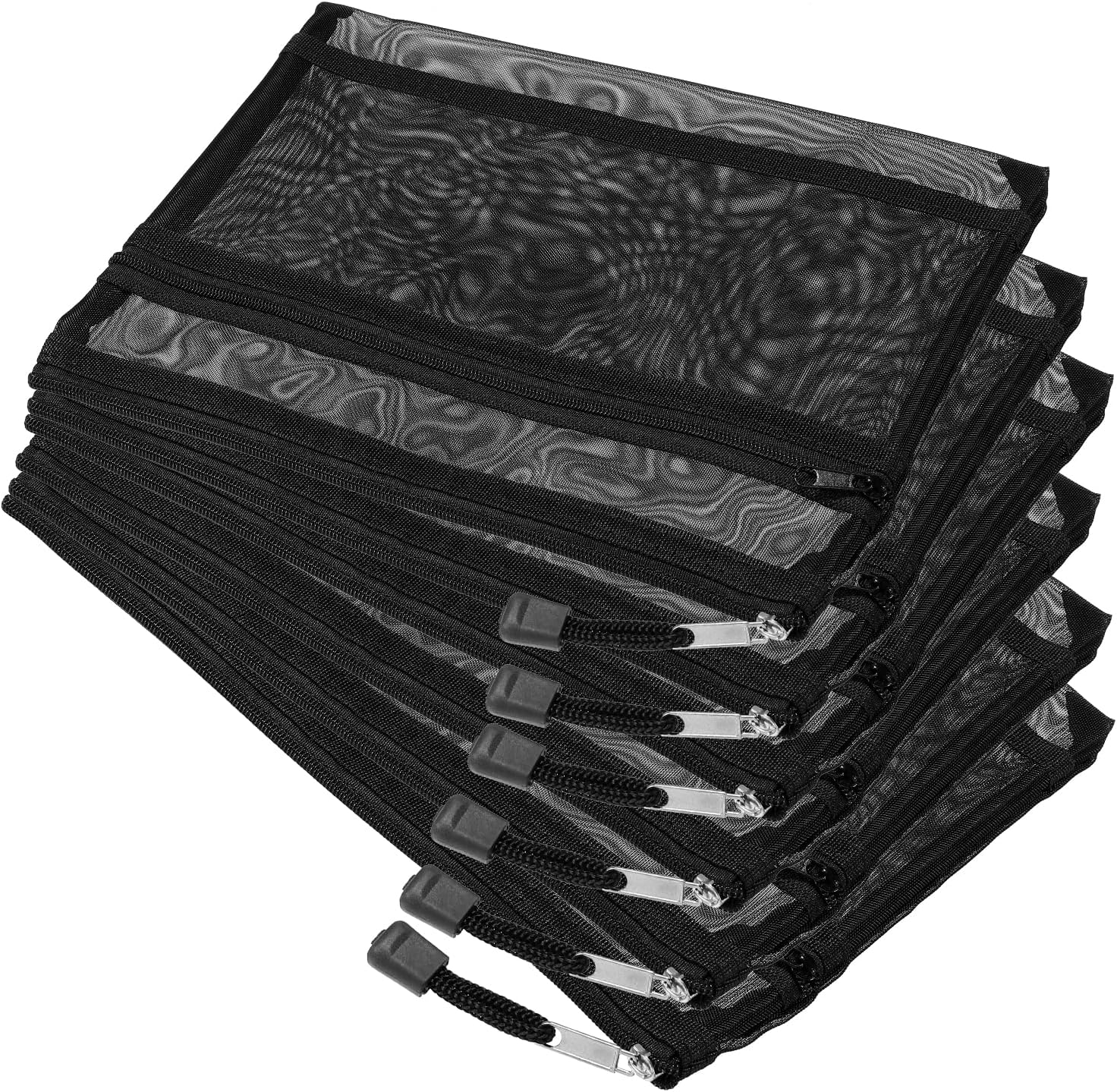 Amazon.com: YOKIVE 6 Pack Mesh Cosmetic Bags, A5 Nylon Pencil Cases ...