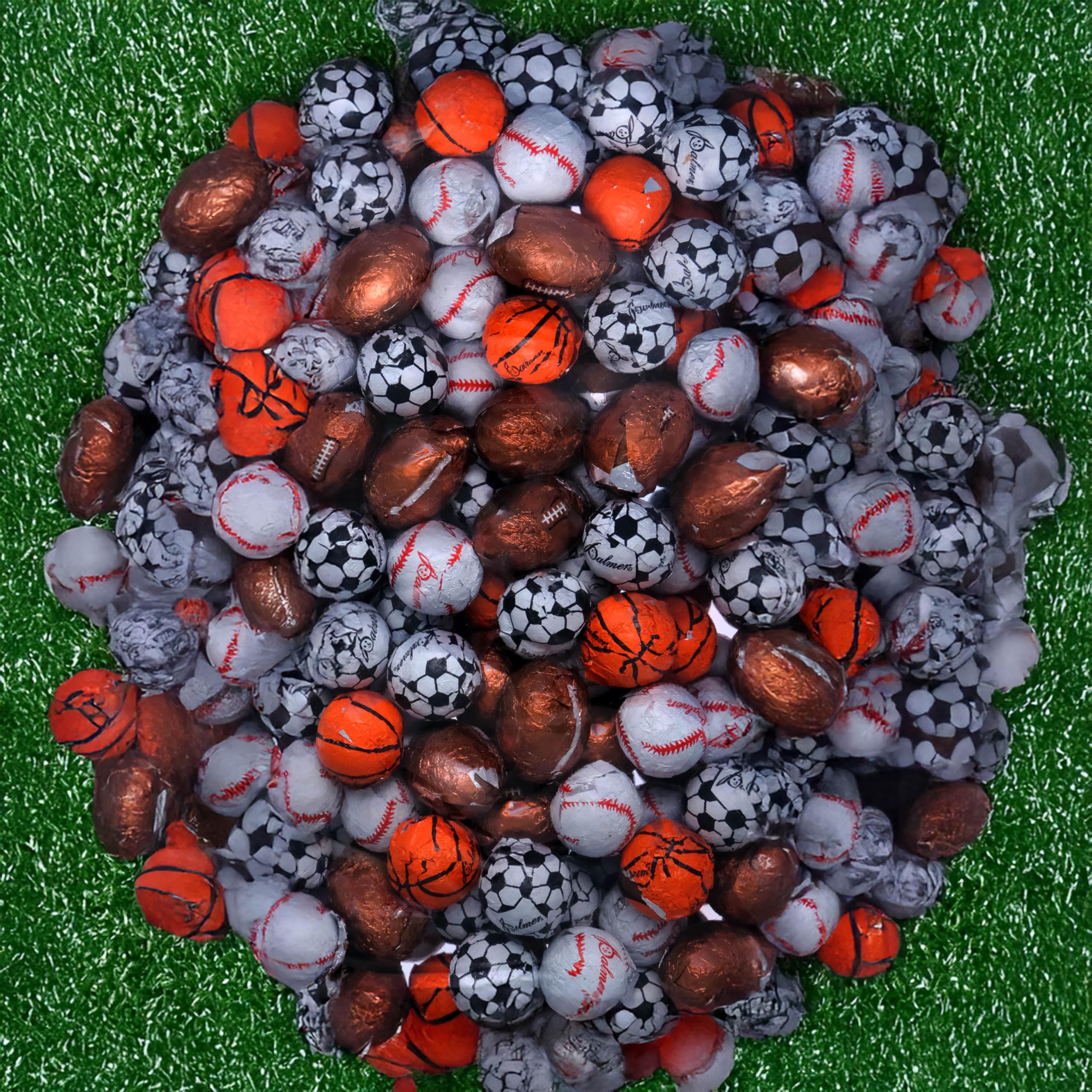 Snapklik.com : Sport Balls Chocolate Candy - Foil Wrapped Chocolates ...