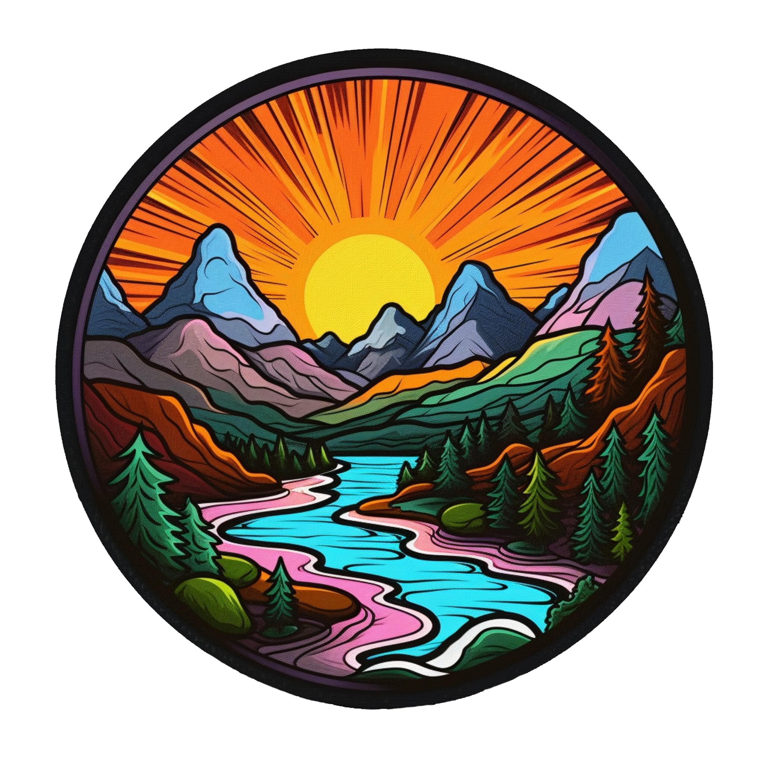 Amazon.com: Seek Adventure Mountain Patch 3" Iron-on Embroidered ...