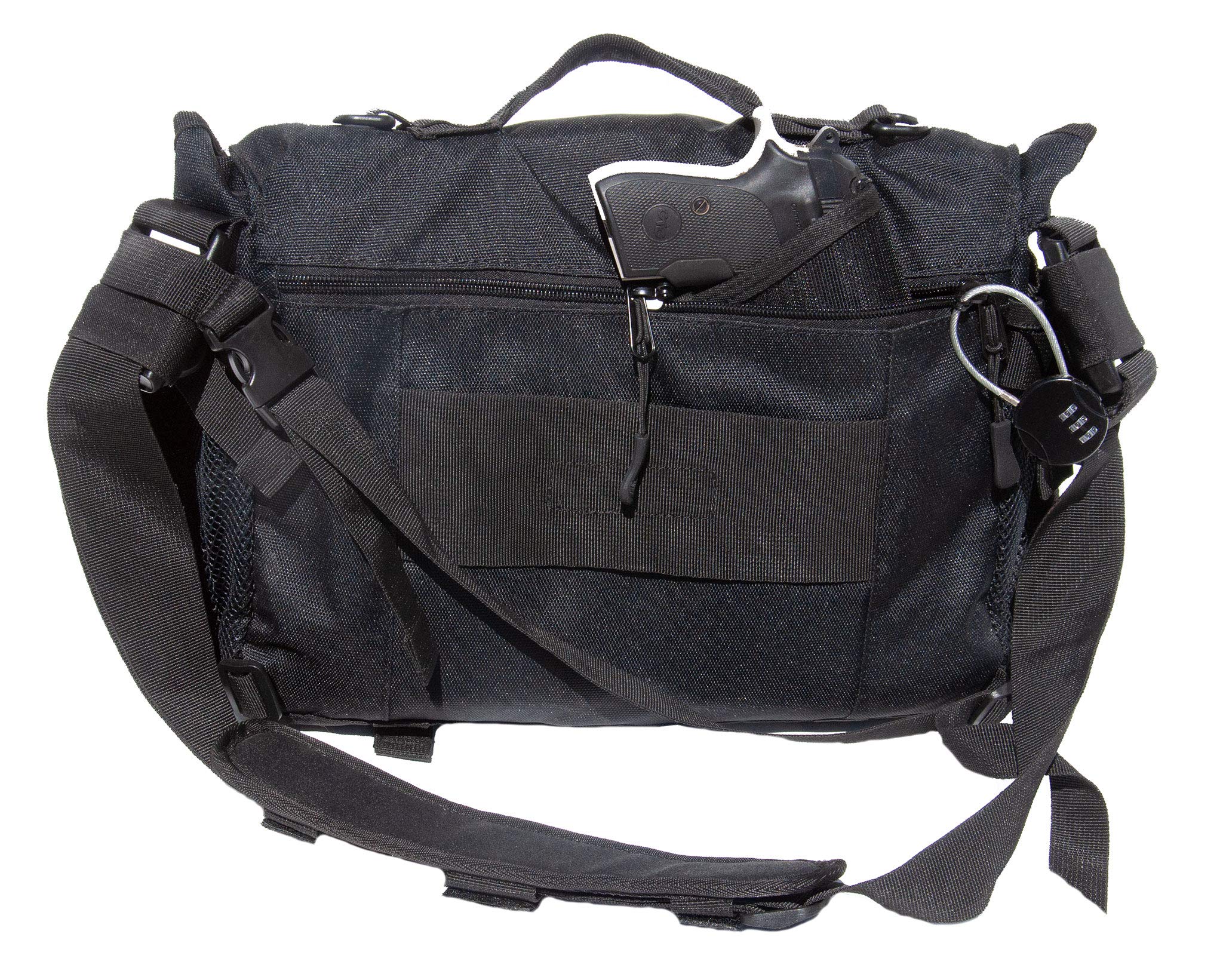 Amazon.com: Messenger Bag with Concealed Carry Pistol Pouch by ...