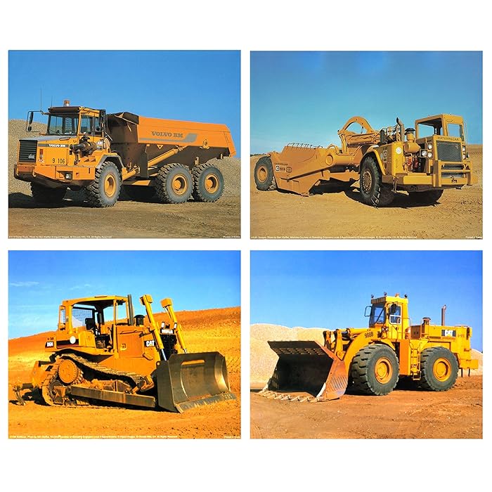 Buy Impact Posters Gallery Caterpillar Truck Wall Decor Construction ...