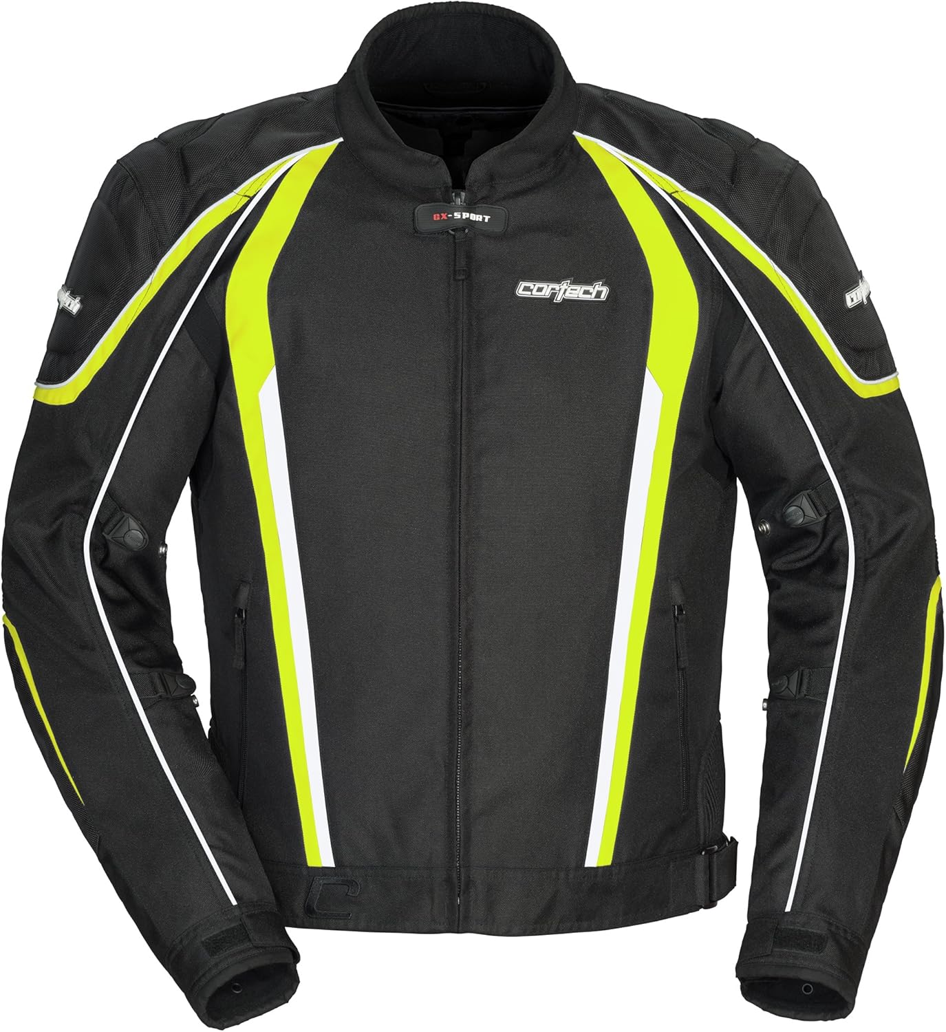 Amazon.com: CORTECH Gx Sport 4.0 Motorcycle Jacket Blk/hvz Size:XLG ...