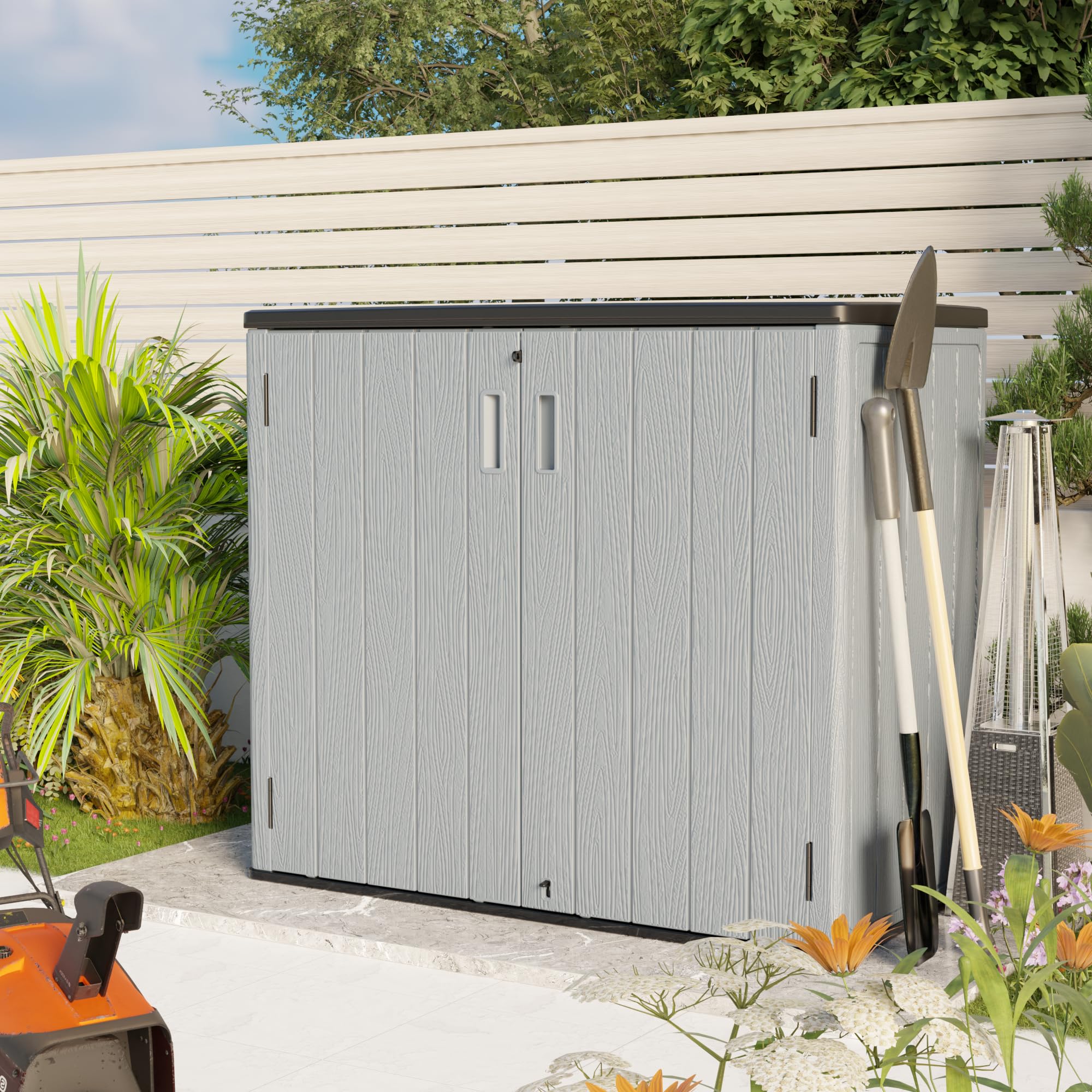 Amazon.com : ADDOK Horizontal Outdoor Storage Sheds,Large Storage ...