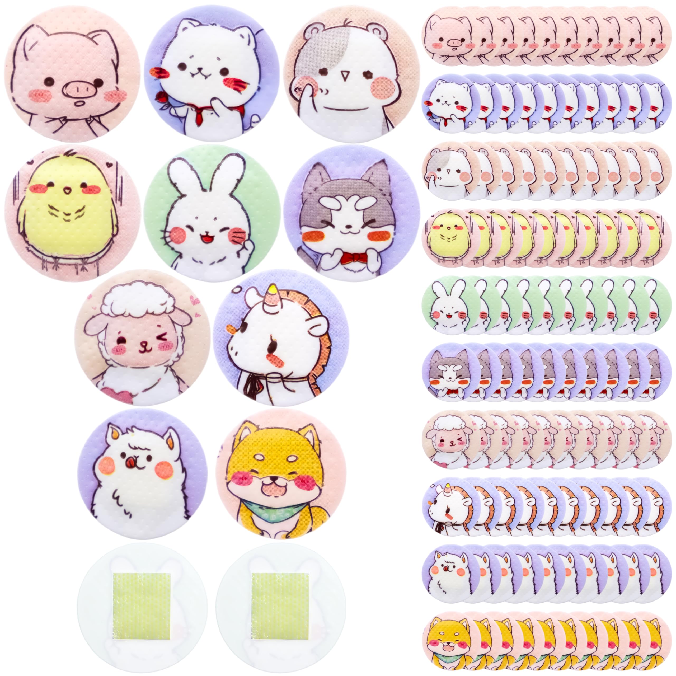 Amazon.com: 120 Pcs Kids Bandages, 10 Styles Cute Cartoon Adhesive ...