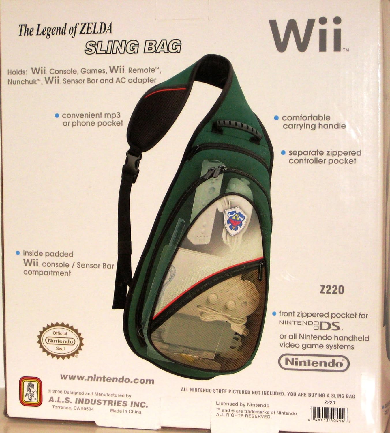 Amazon.com: Nintendo Wii Sling Bag - The Legend of Zelda : Video Games
