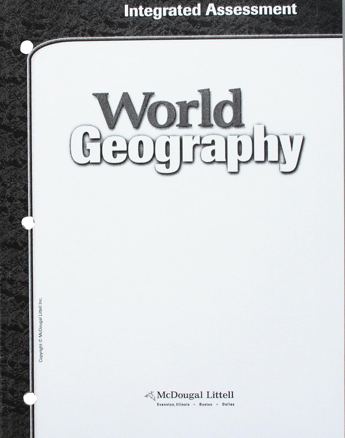 World Geography Integrated Assessment Grades 9-12: 9780618154913 ...