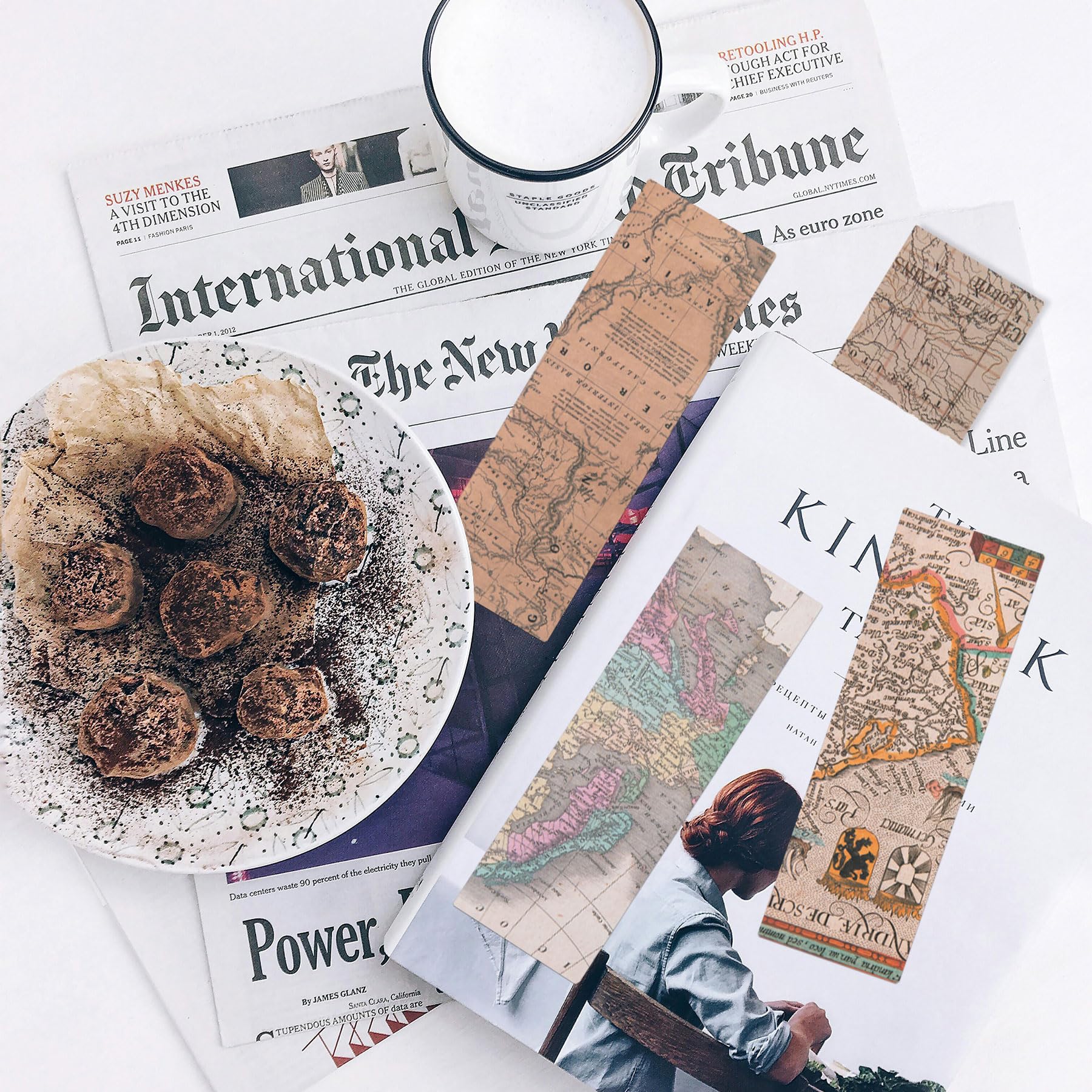 Snapklik.com : Knana 30Pcs World Map Bookmarks Paper Bookmarks For Book ...
