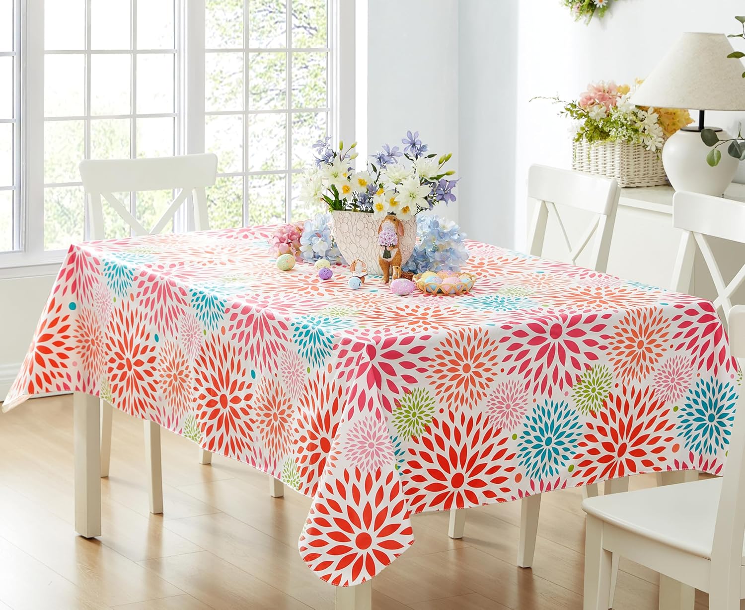 Amazon.com: Newbridge Color Burst Celebration Vinyl Tablecloth, 60 x ...