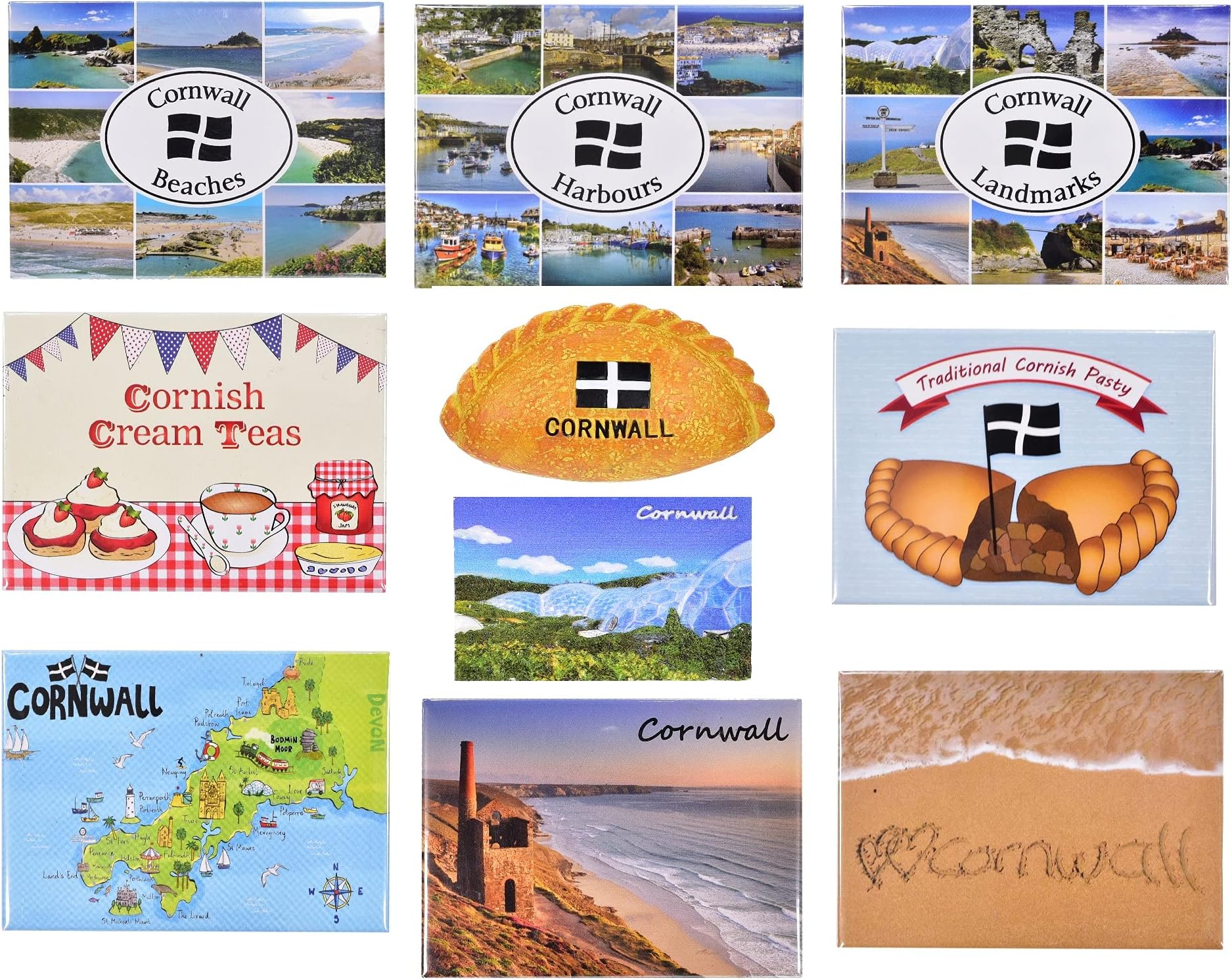 St Ives - Cornwall - Jumbo Fridge Magnet ID978 : Amazon.co.uk: Home ...