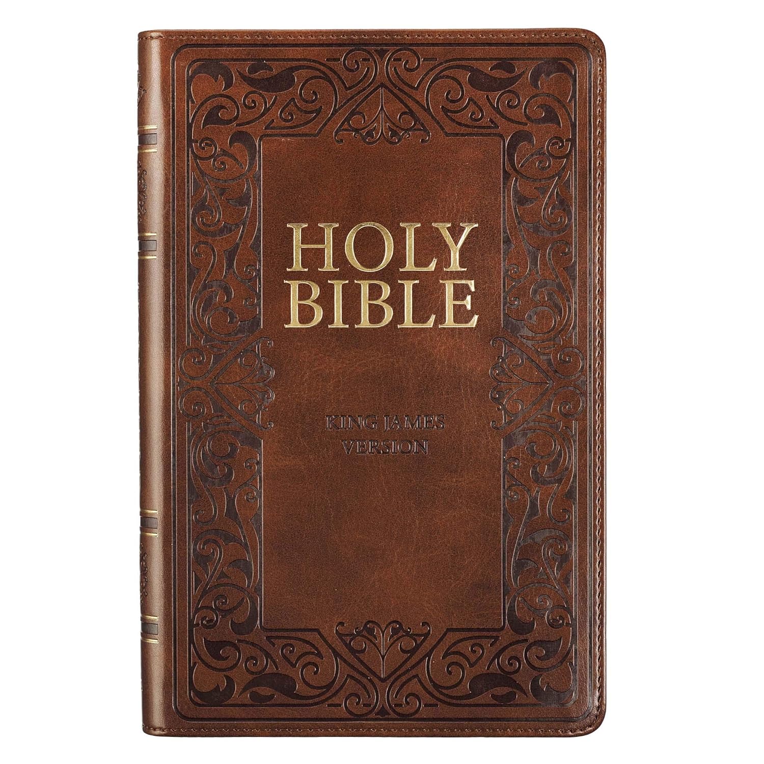 KJV Holy Bible, Standard Size Faux Leather Red Letter Edition Thumb ...