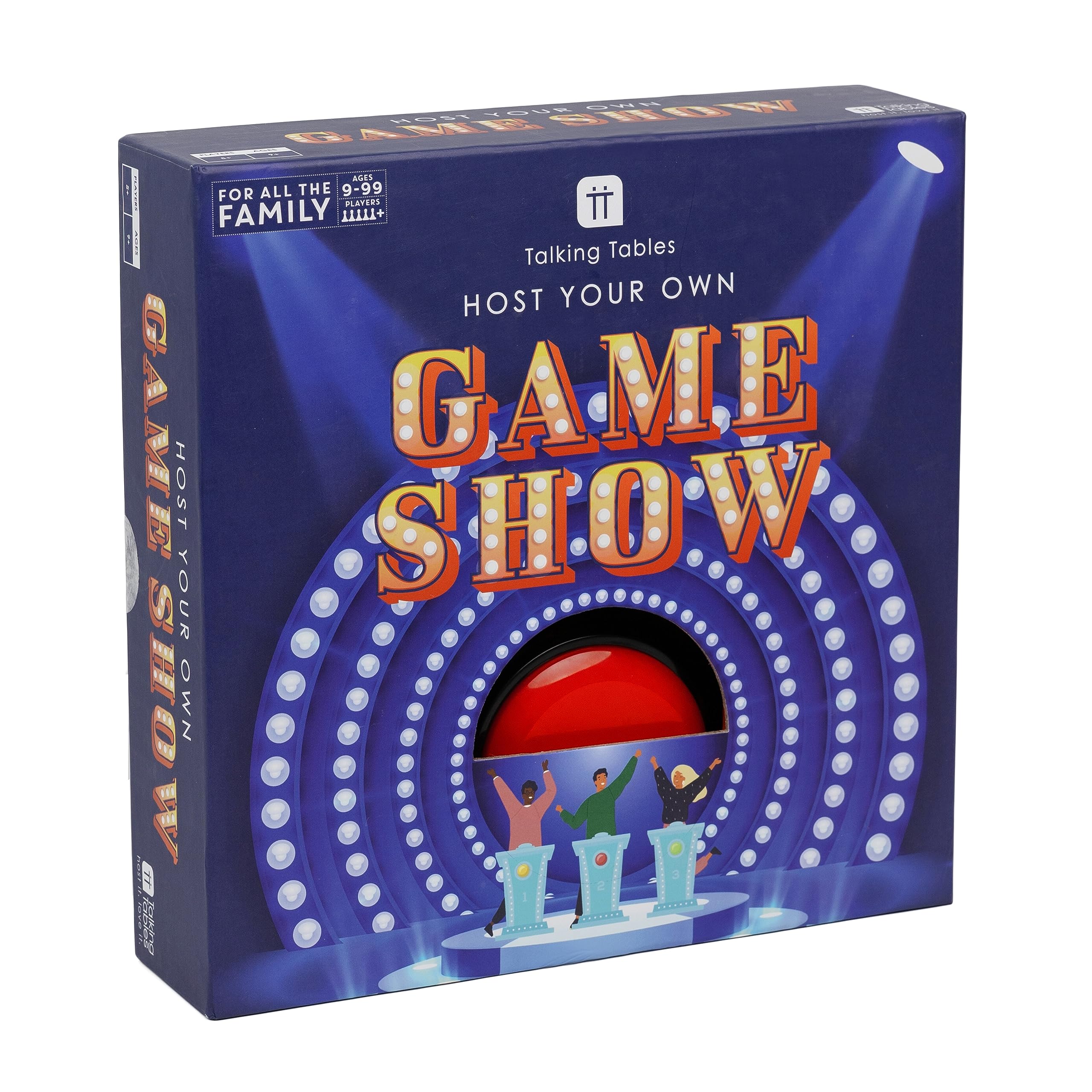Amazon.com: Talking Tables Host Your Own Gameshow Quiz Game with Buzzer ...