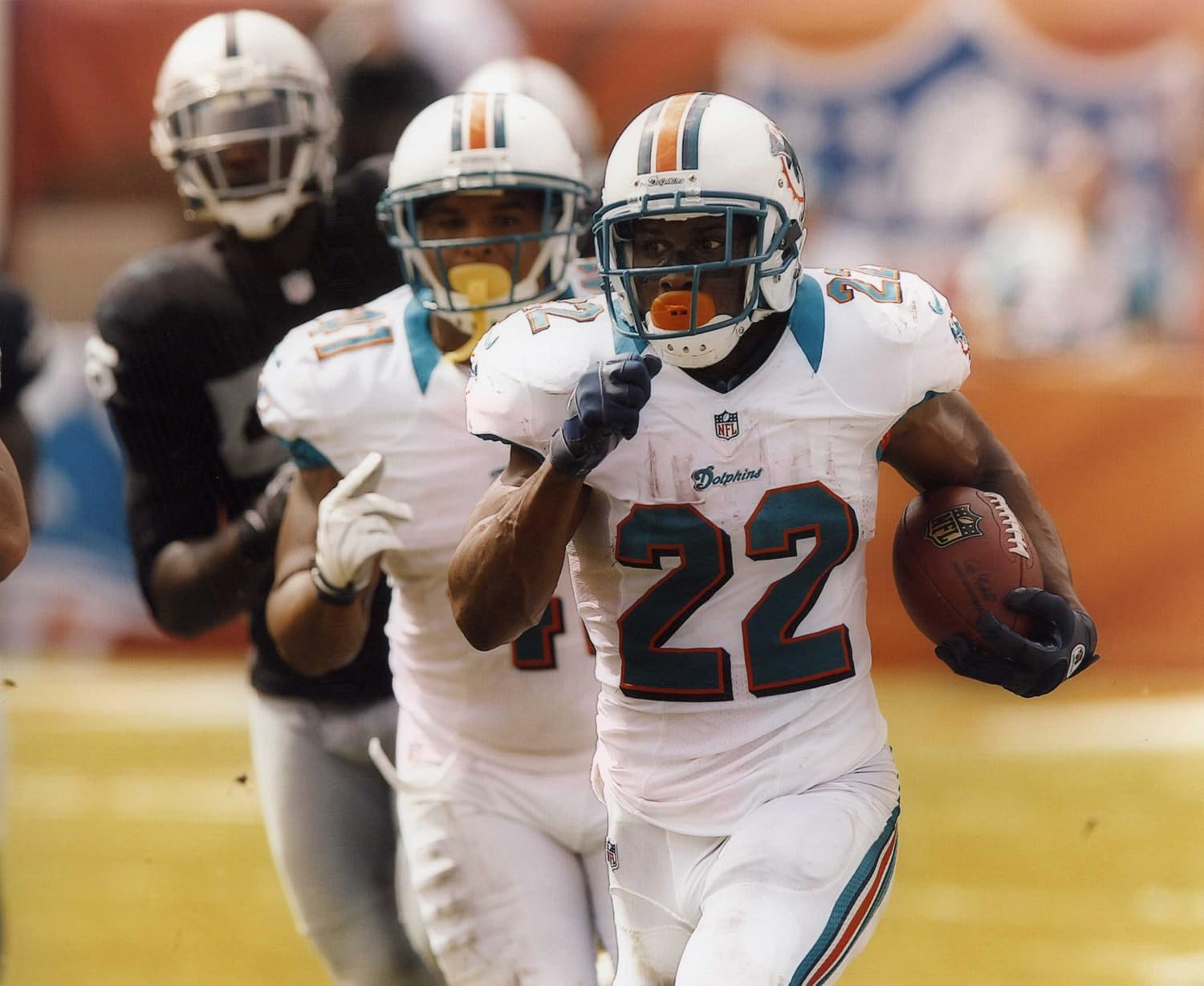 Amazon.com: REGGIE BUSH MIAMI DOLPHINS 8X10 SPORTS ACTION PHOTO (U ...