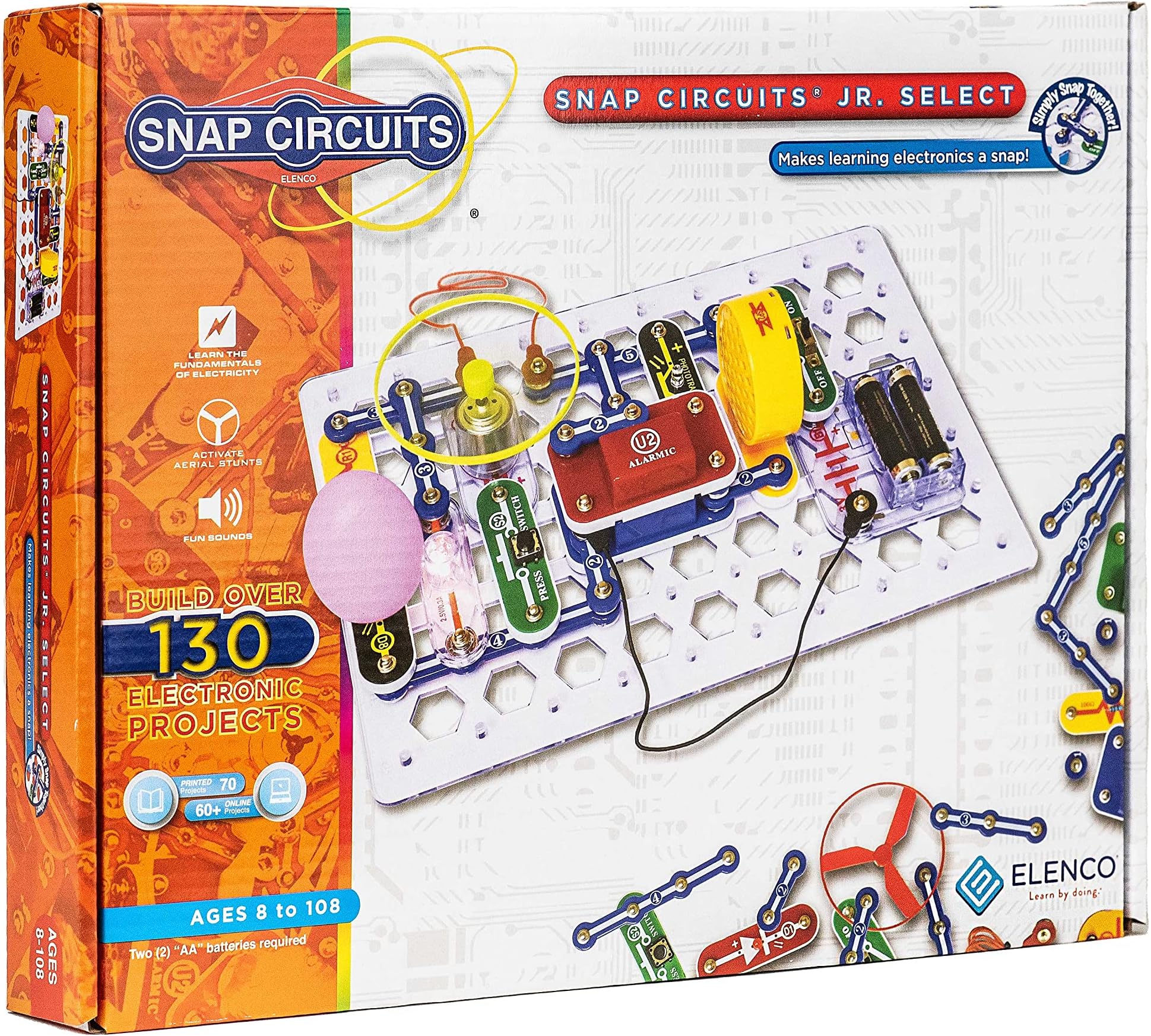 Science Kidz Electronics Kit - Electric Snap Circuits For Kids - 188 ...
