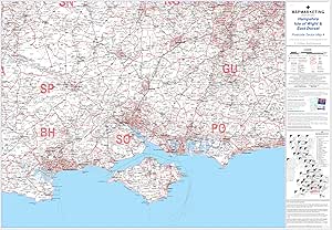 Hampshire, East Dorset And Isle Of Wight Postcode sector Postcode map 4 ...