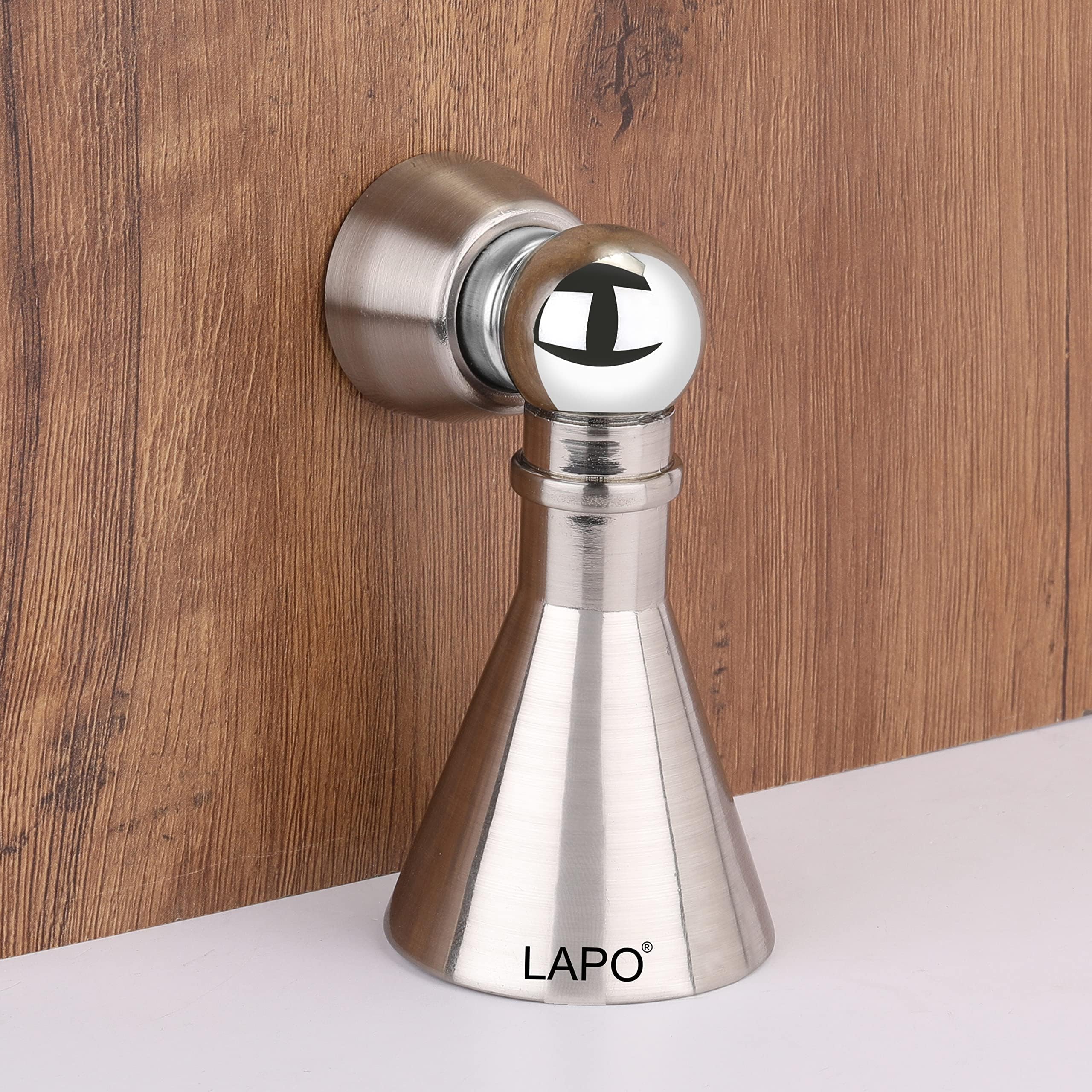 Leeva Stainless Steel Door Stopper, Soft Catch Magnetic Door Holder ...