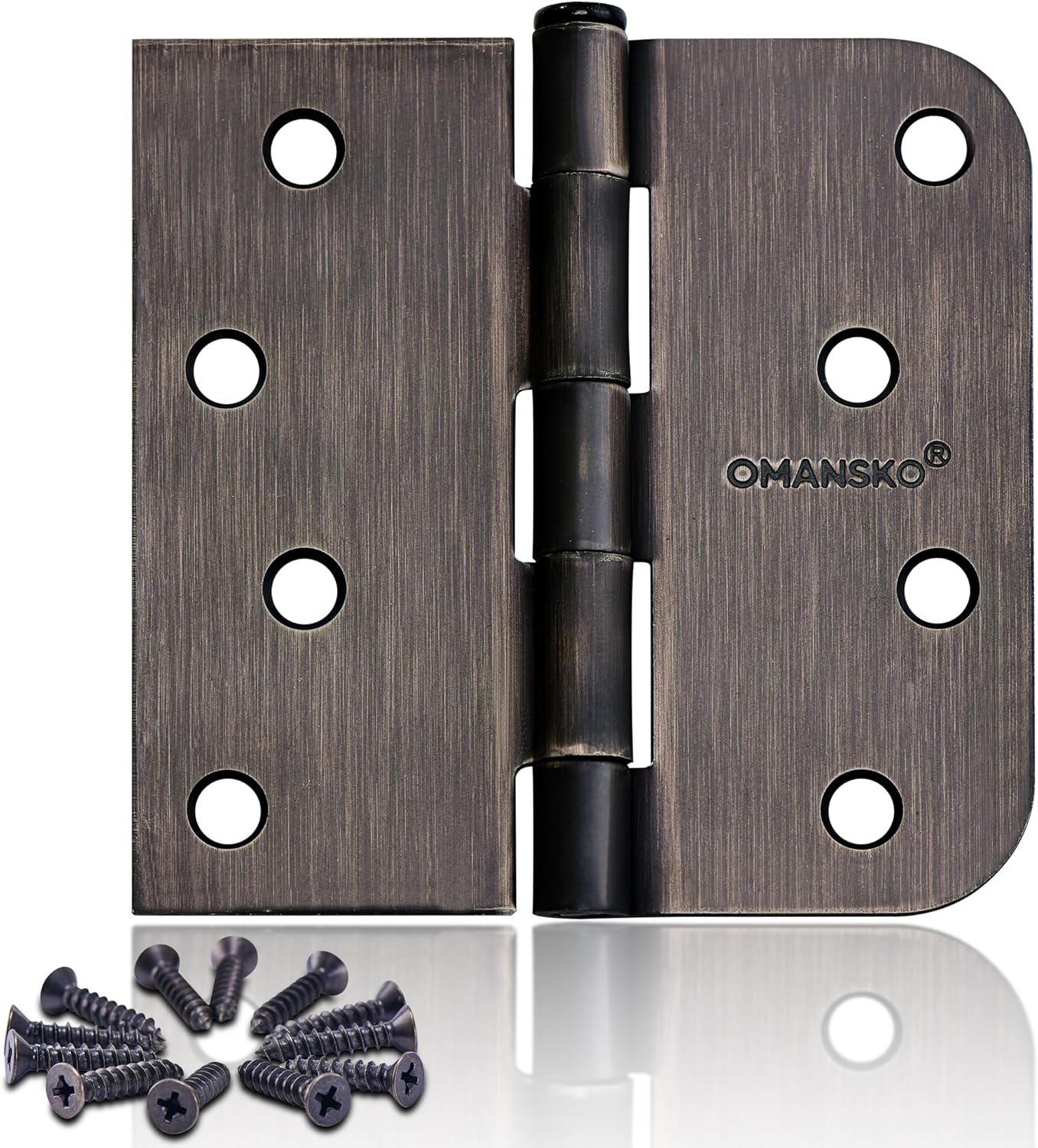 4 x 4 Inch Door Hinges for Wood, 18 Pack Oil Rubbed Bronze Door Hinges ...