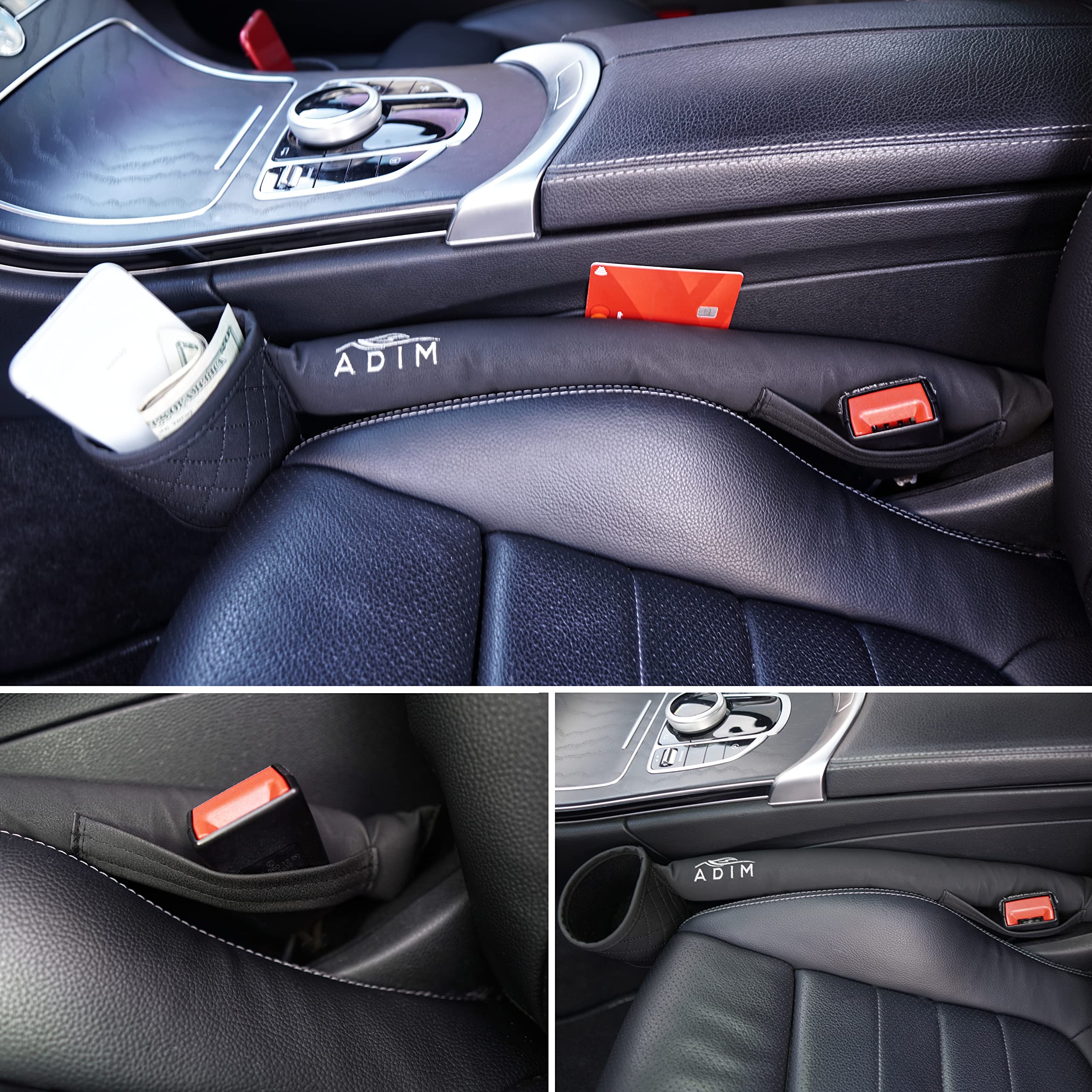 ADIM Car Seat Gap Filler and Personal Organizer for Car, SUV, Truck, or ...