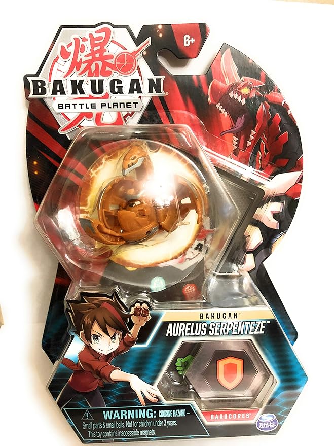 BAKUGAN Battle Planet Basic Battle Brawlers, Aurelus Serpenteze: Amazon ...