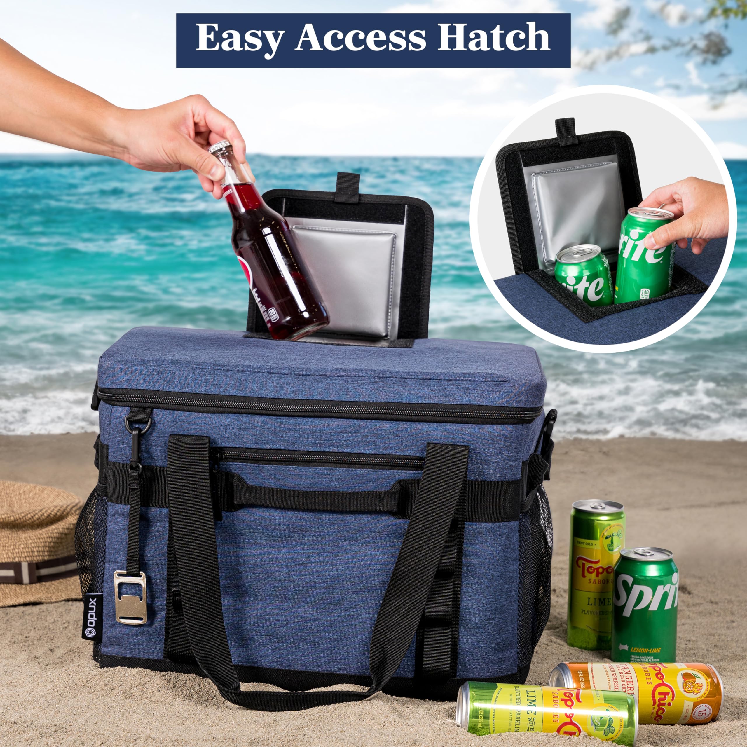Snapklik.com : OPUX Cooler Bag, 60 Cans Insulated Soft Collapsible ...