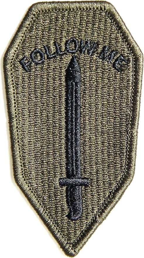 Amazon.com: FOLLOW ME Infantry School US Army Military Logo Tab Jacket ...