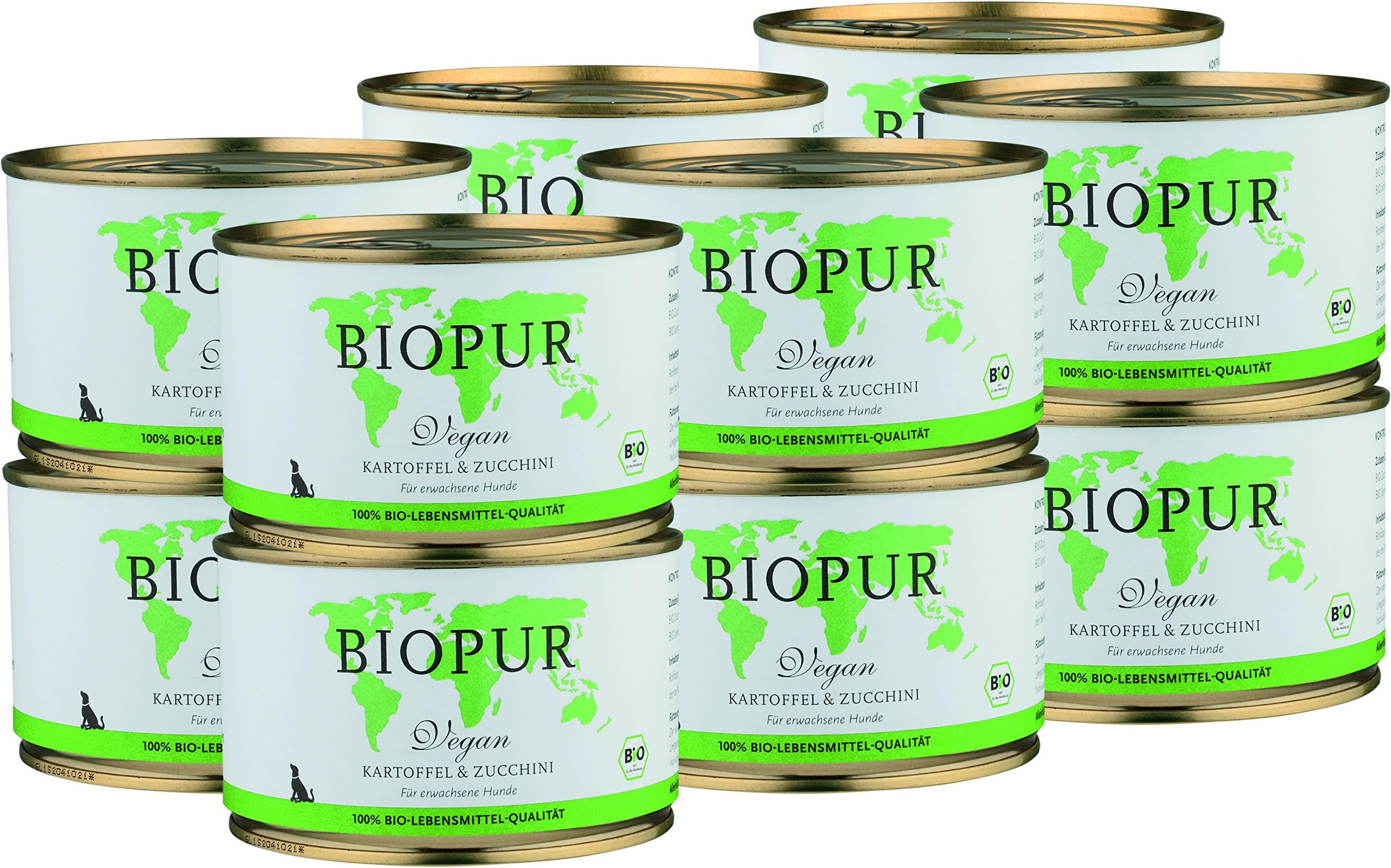 Bio Premium Hundefutter Vegan, Kartoffel & Zucchini für Hunde 12x400g ...