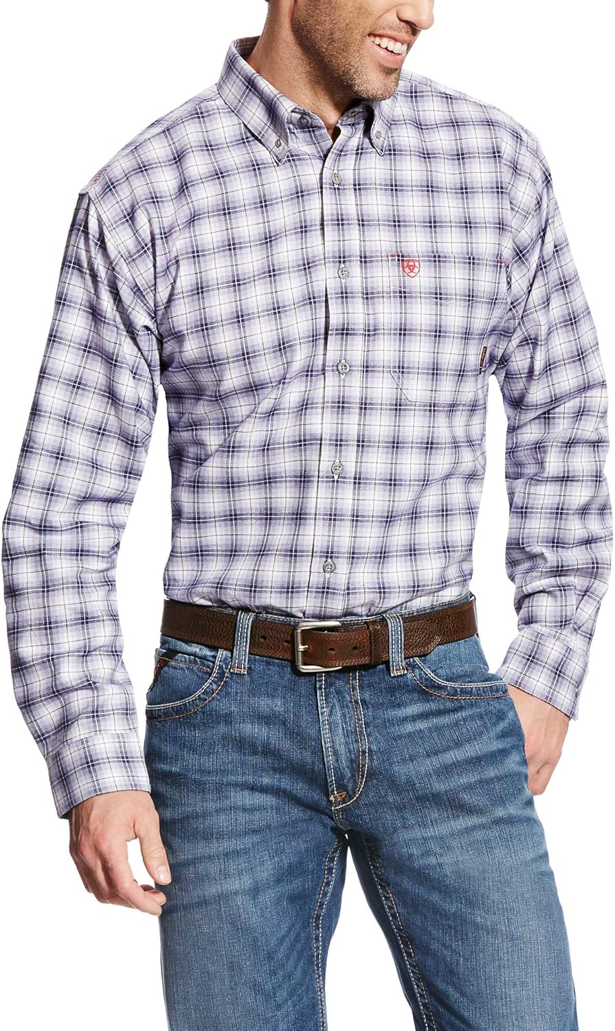 ARIAT Henley Playera de Trabajo Resistente al Fuego, Grande y Alta ...