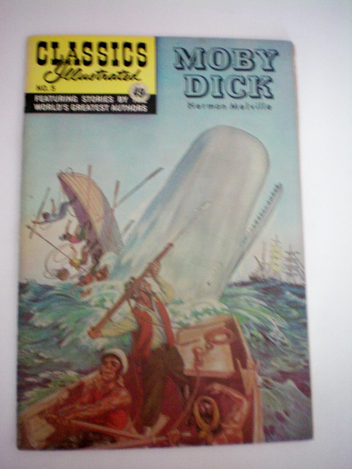 Amazon.com: Classics Illustrated No. 5 Moby Dick Herman Melville 1971: Prints: Posters & Prints