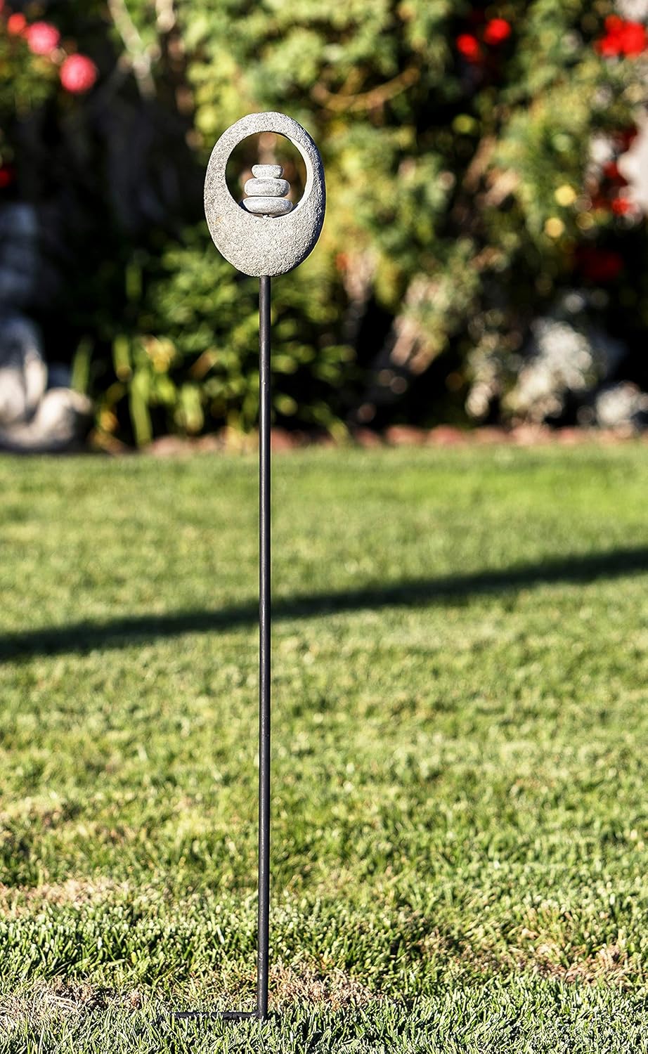 Amazon.com: Natural Moon Stone Garden Stake (Stone Cairns) : Patio ...