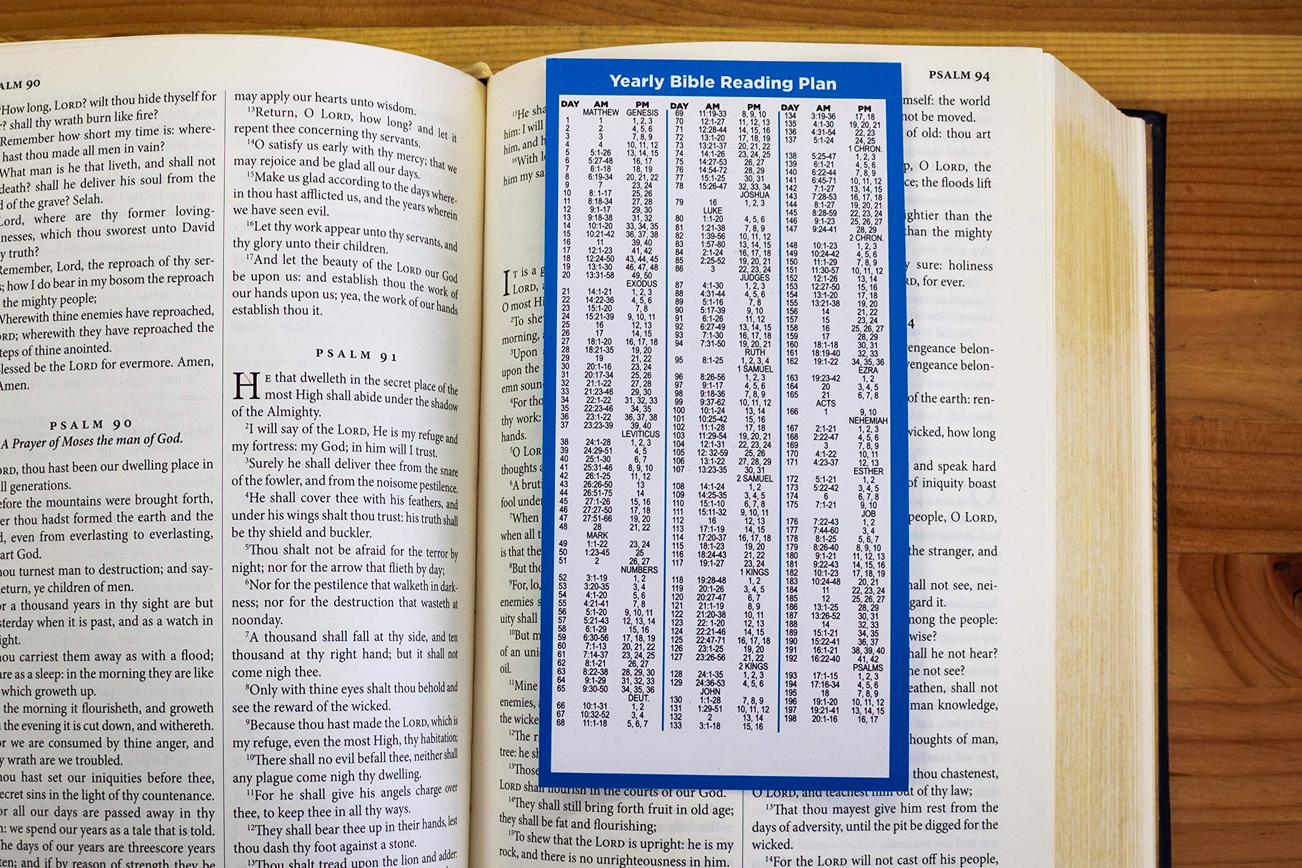 Snapklik.com : Bible Reading Plans: Daily Planner Bible Study Bookmarks ...
