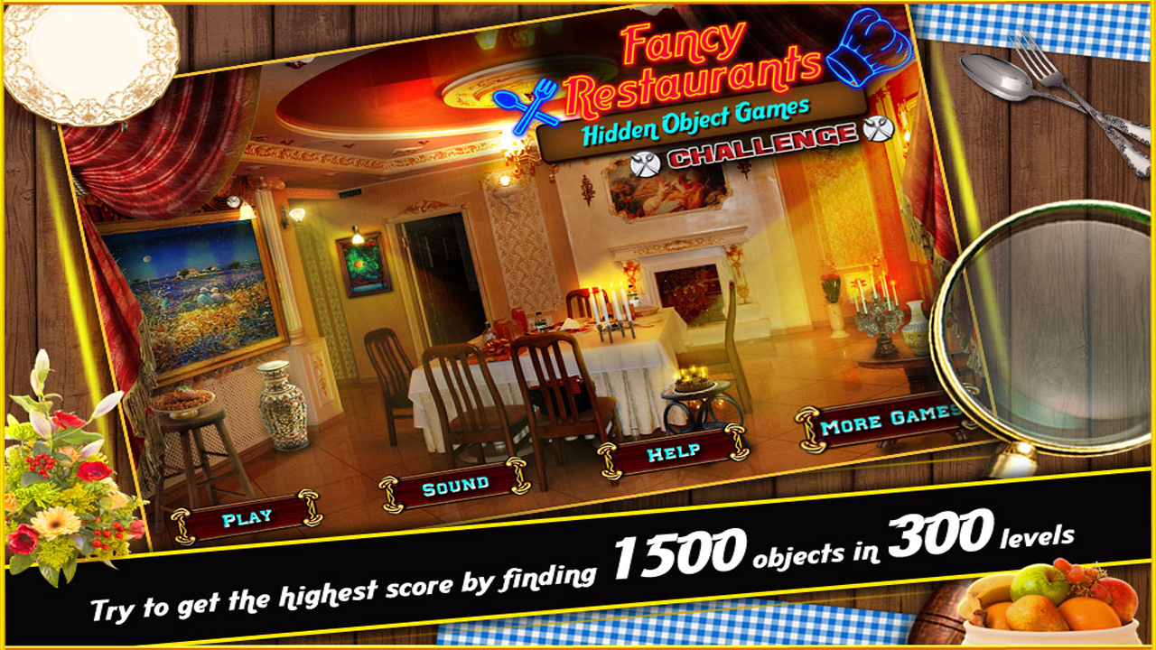 Fancy Restaurant - Hidden Object Challenge # 312 - App on Amazon Appstore