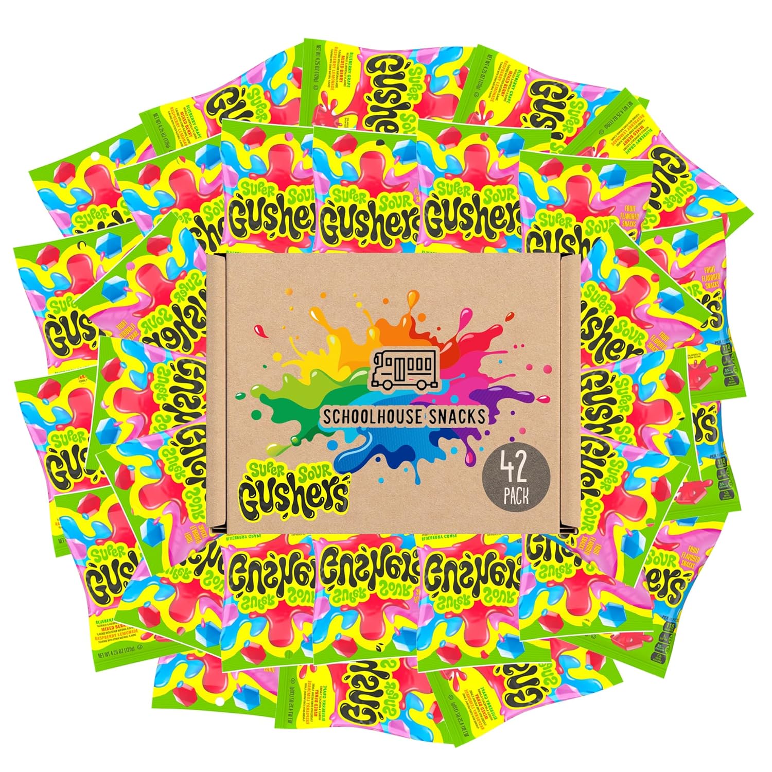 Amazon.com: Sour Gushers - Delicious Sour Candy Snacks for Kids ...