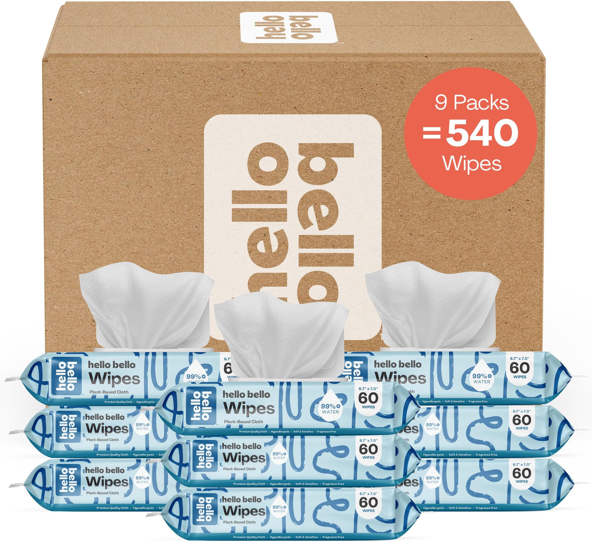Amazon.com: WaterWipes Plastic-Free Original Baby Wipes, 99.9% Water ...