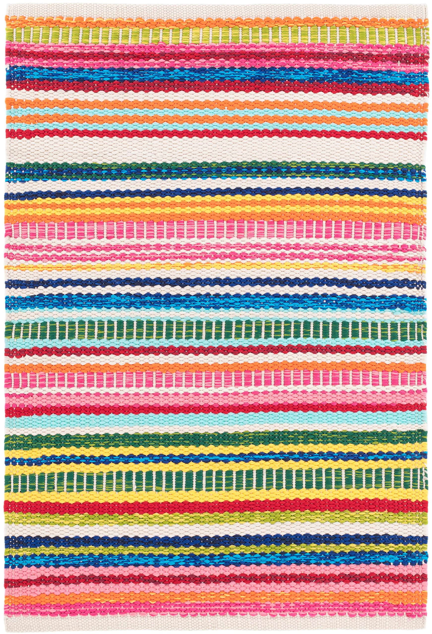 Amazon.com: Dash and Albert Bright Stripe Indoor/Outdoor Area Rug ...