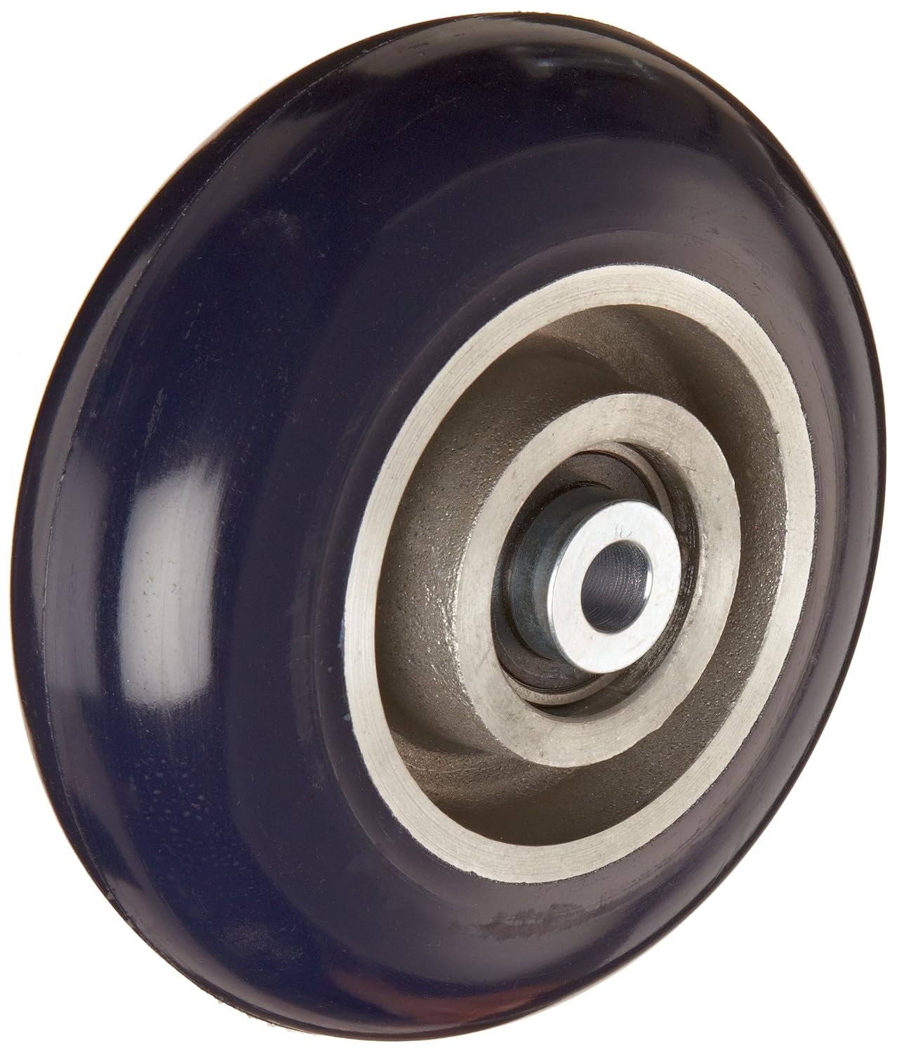 RWM Casters UAB-0621-08-92A 6" Diameter X 2" Width Urethane on Aluminum Round Tread Torus Wheel ...